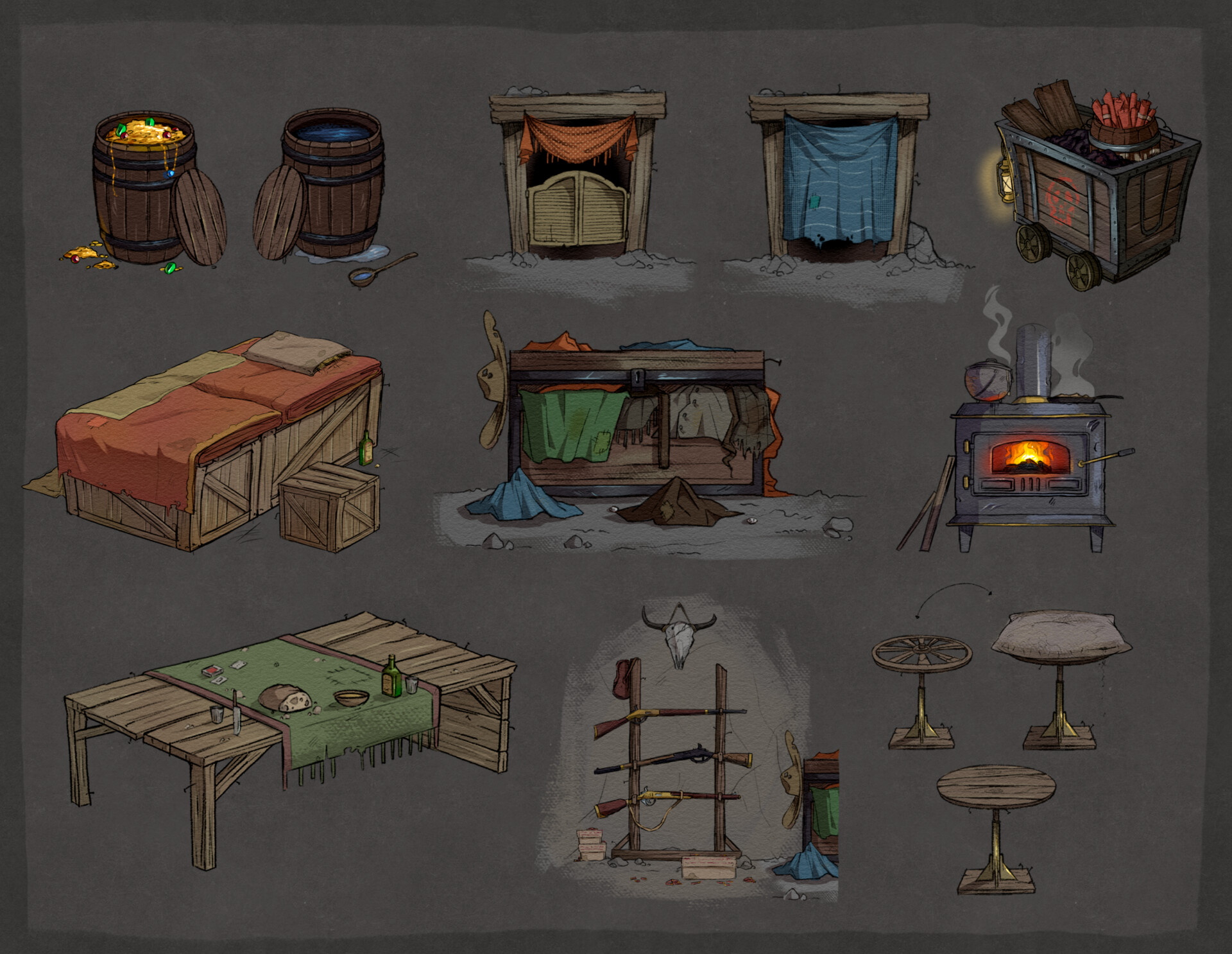 ArtStation - Wild West Props