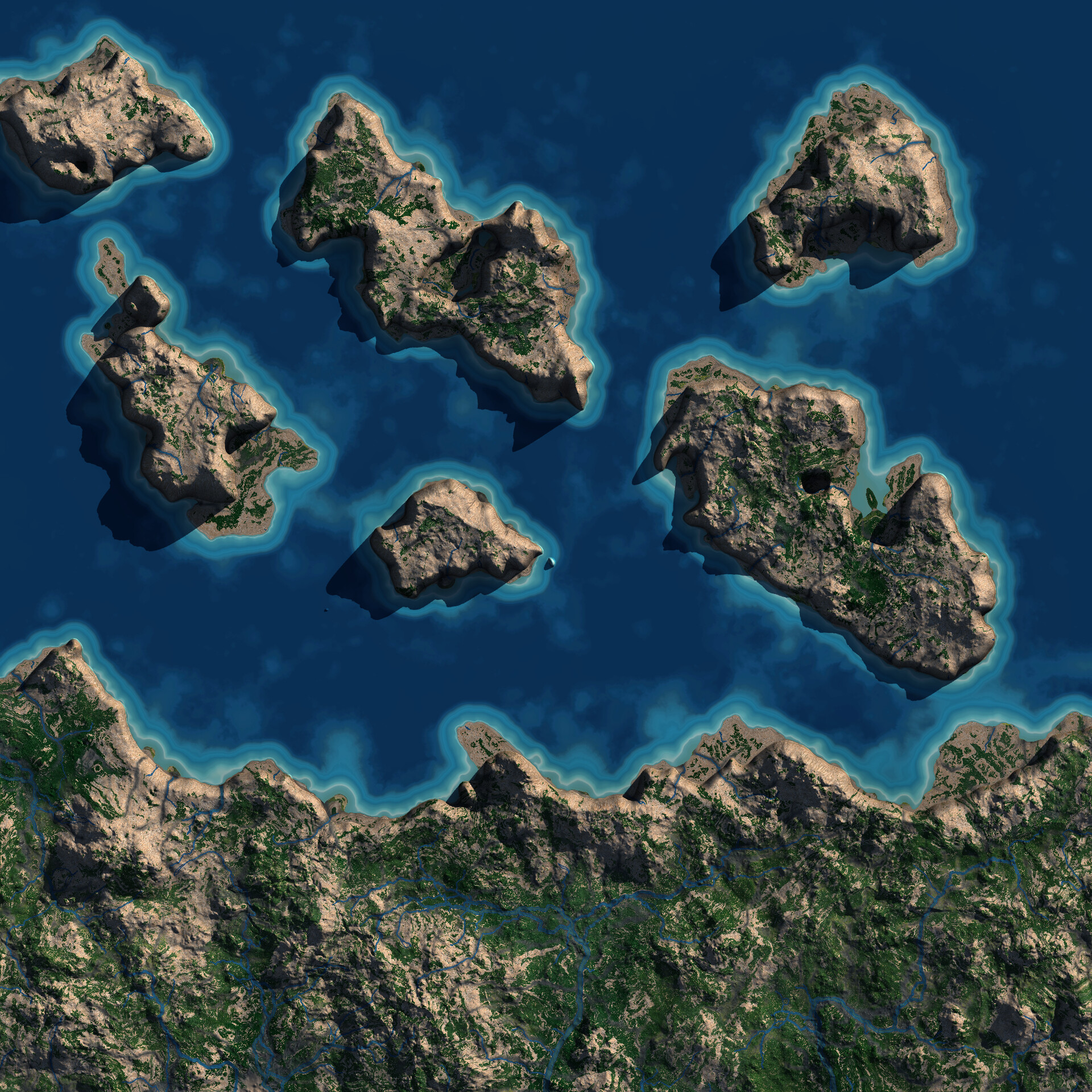 ArtStation - Working with height maps. GAEA for UE 5