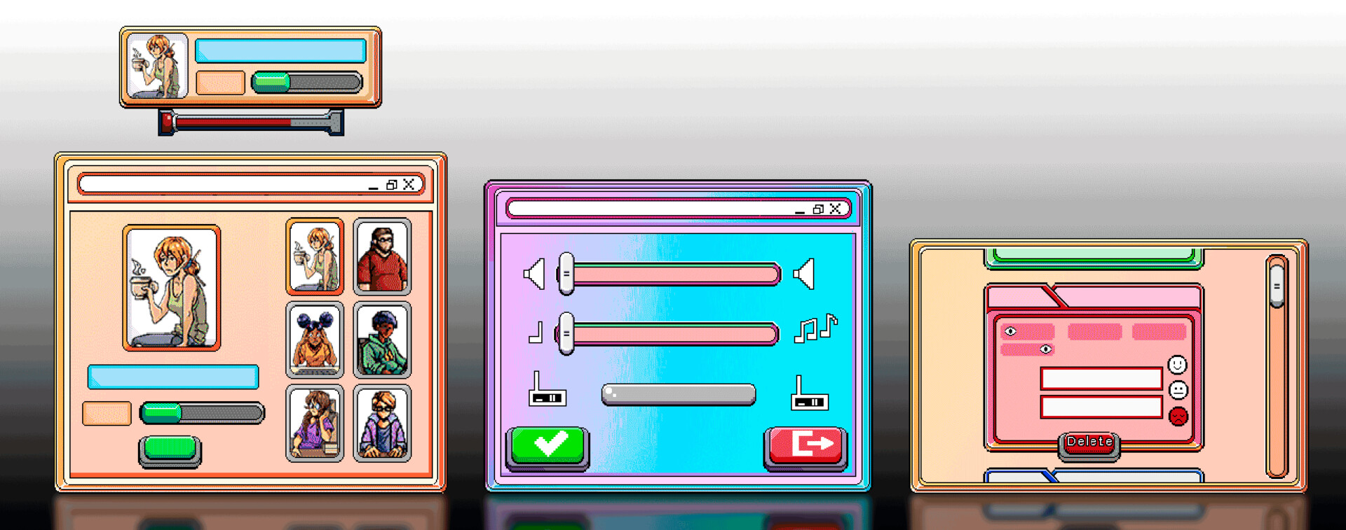ArtStation - Pixel game interface
