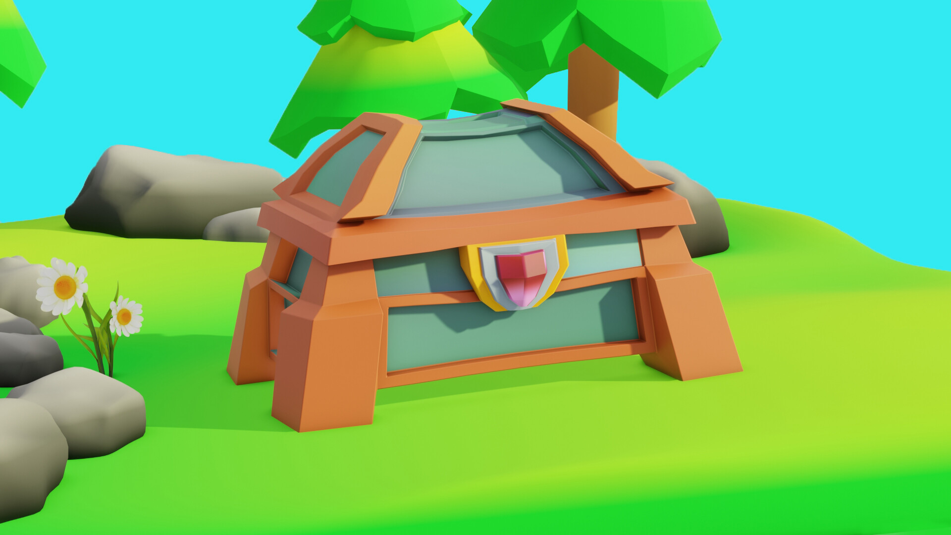 ArtStation - Stylized Chest-Game Prop