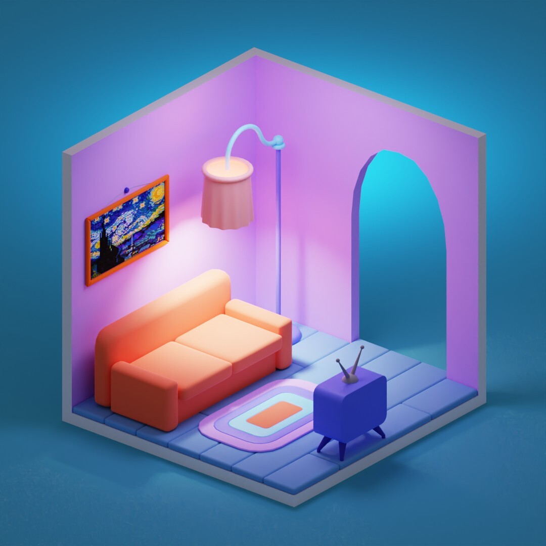 ArtStation - SimpsonsRoom