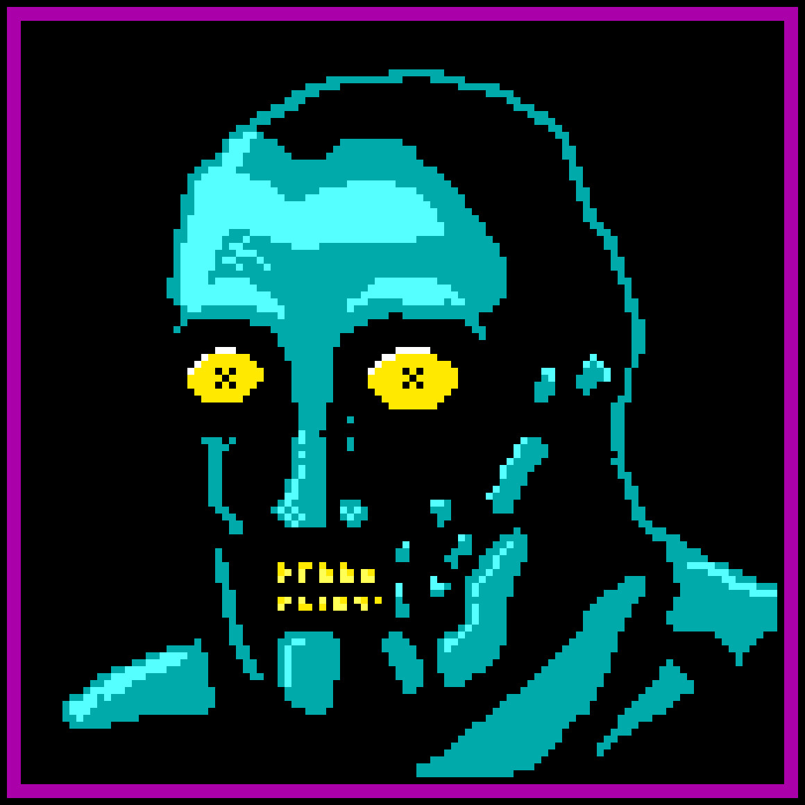 HungryHugo - Cy_Borg inspired pixel art (2022)