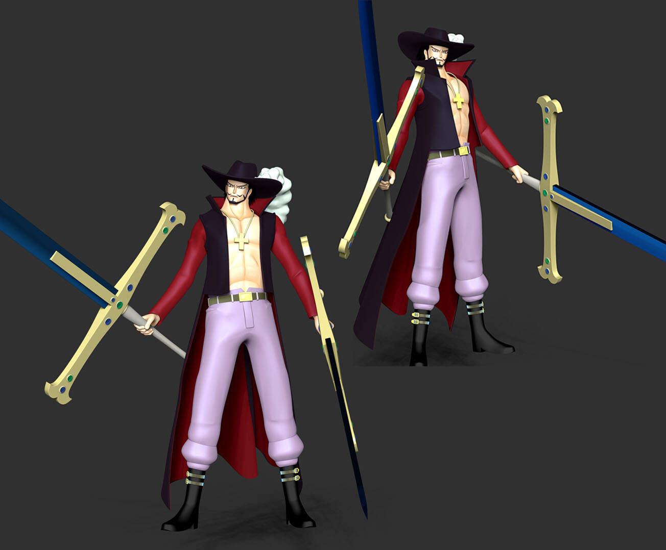 Bon Bon Art - One Piece - Dracule Mihawk