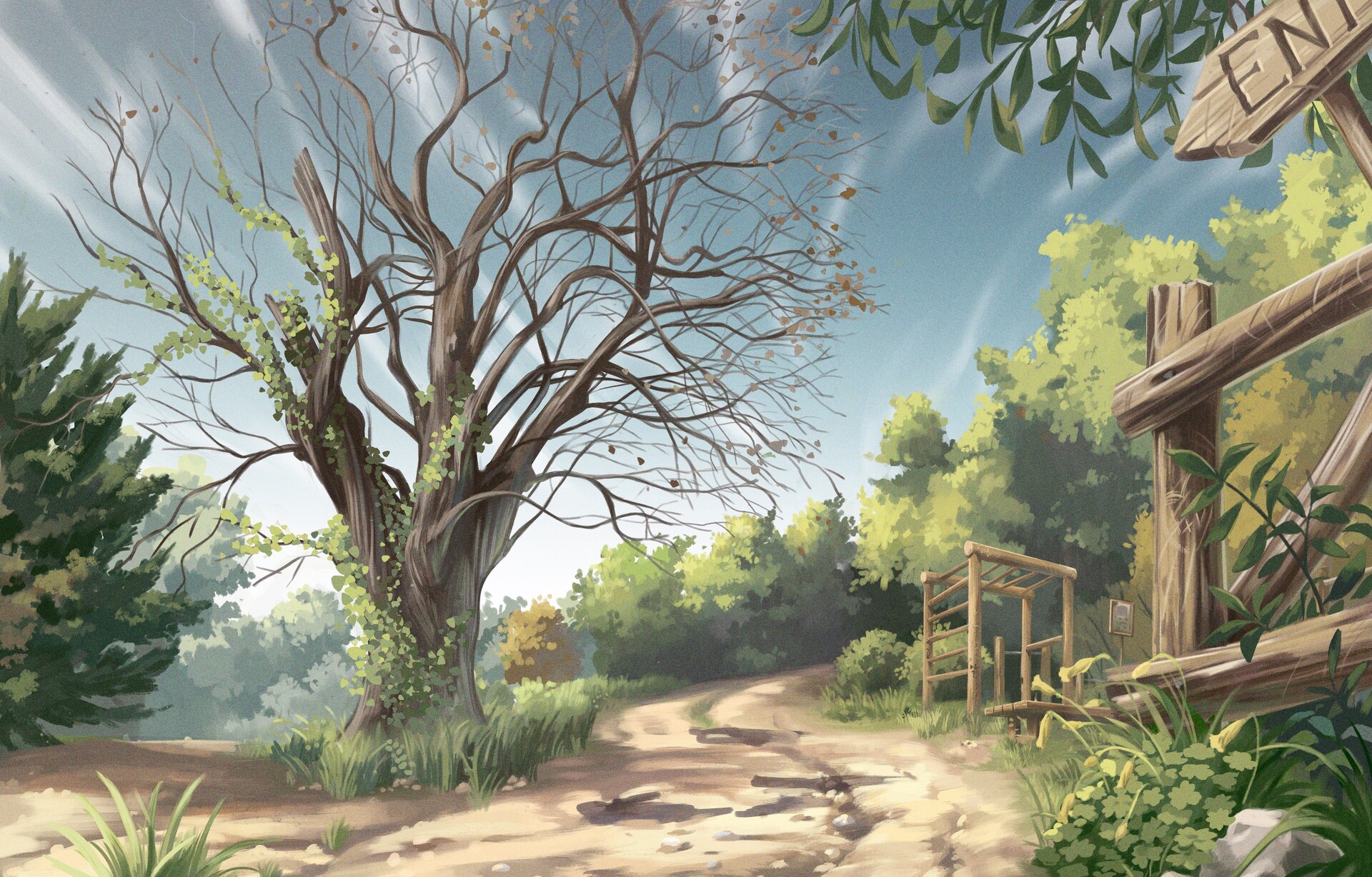 ArtStation - Background painting