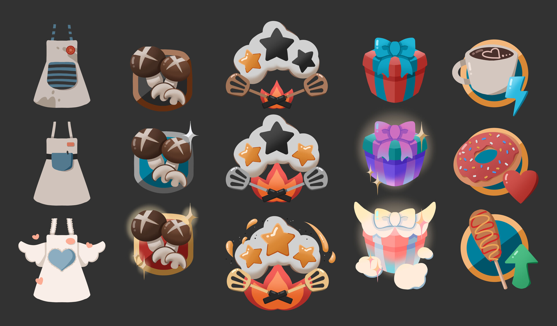 ArtStation - Cooking Game UI Design