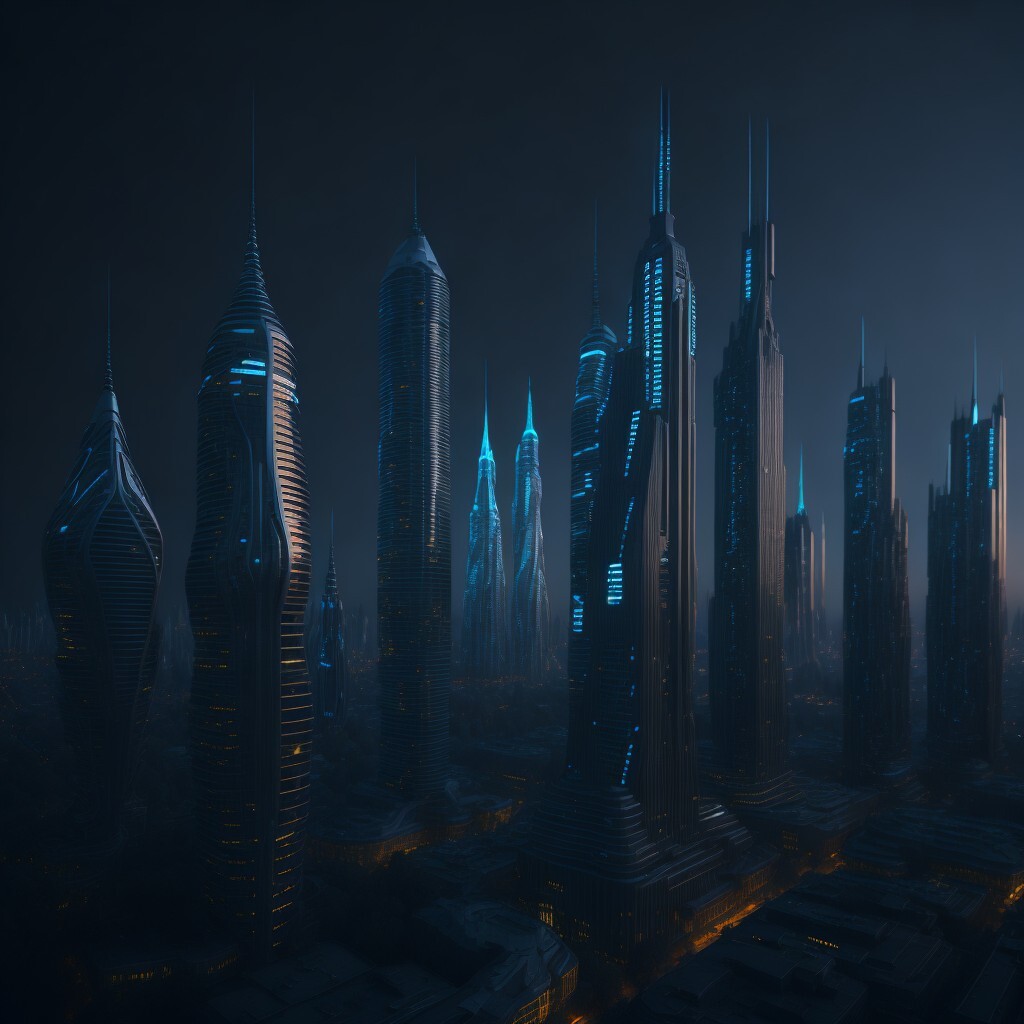 ArtStation - Sci-fi futuristic city Moscow