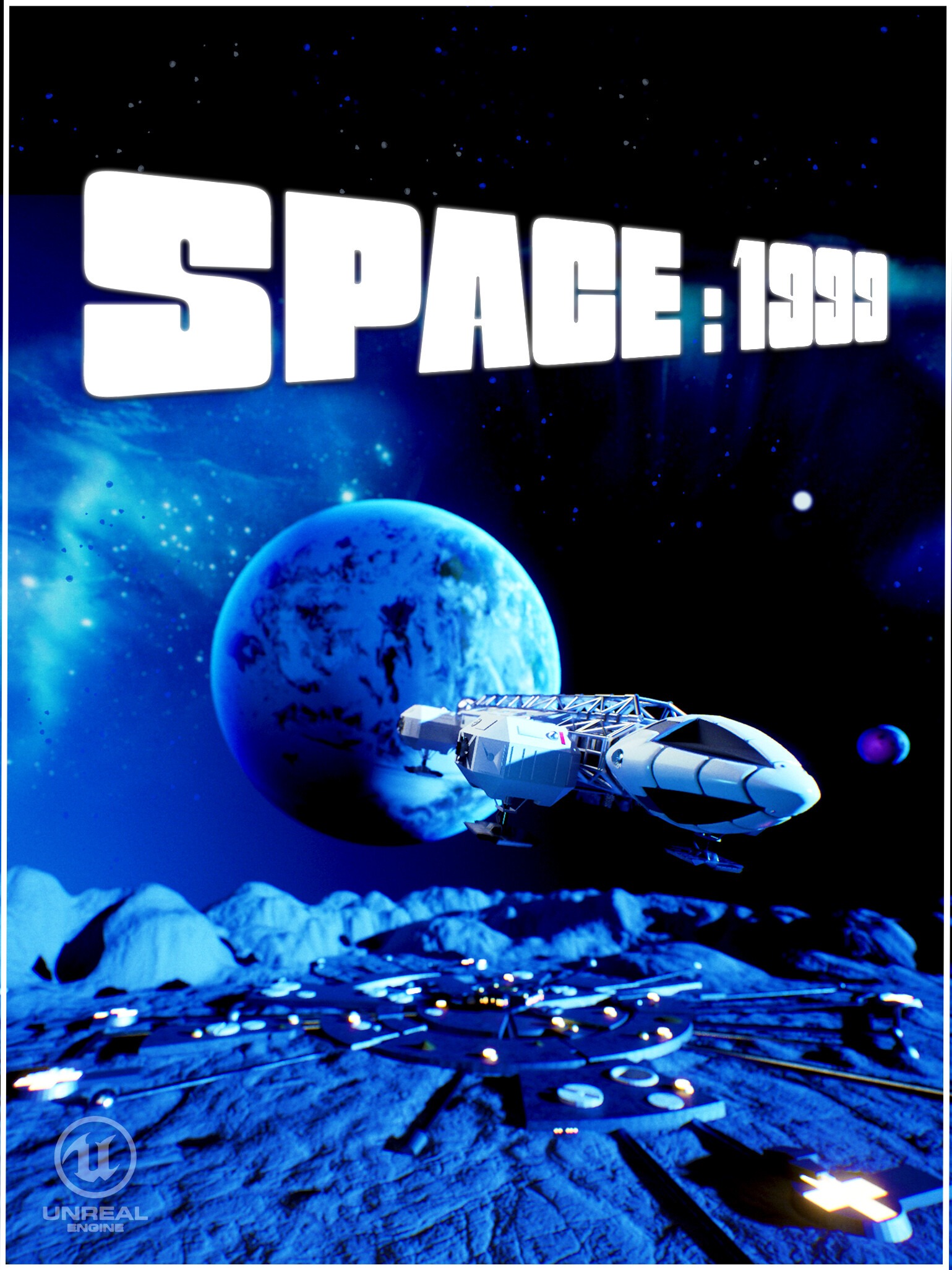 ArtStation - Sci-Fi Poster Using Unreal Engine : Space 1999