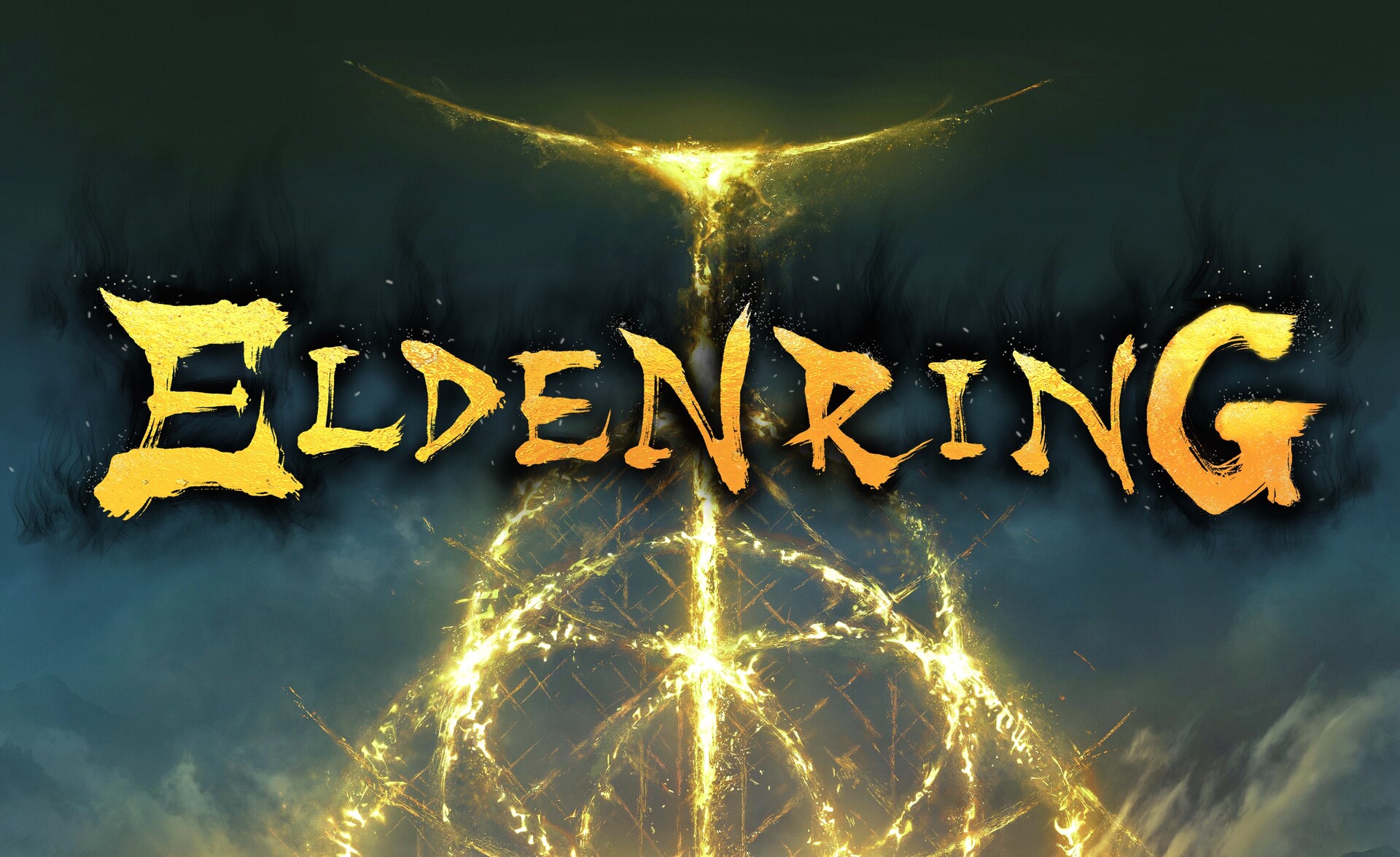 ikken - Elden Ring Poster Calligraphic Font Design - Fan art showing ...