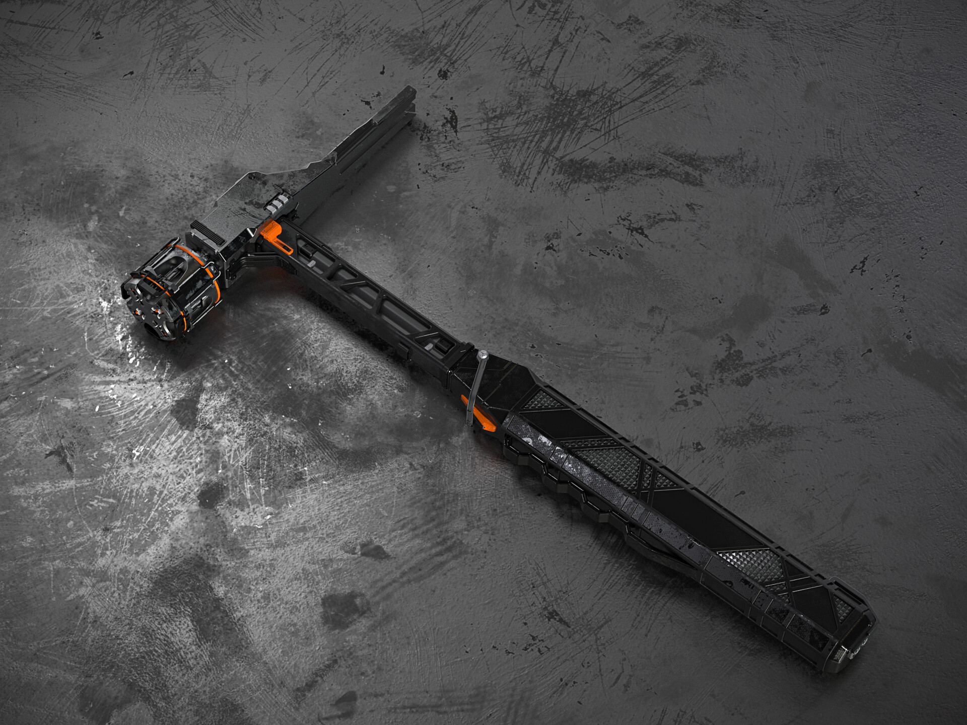 ArtStation - 左轮锤子/revolver hammer