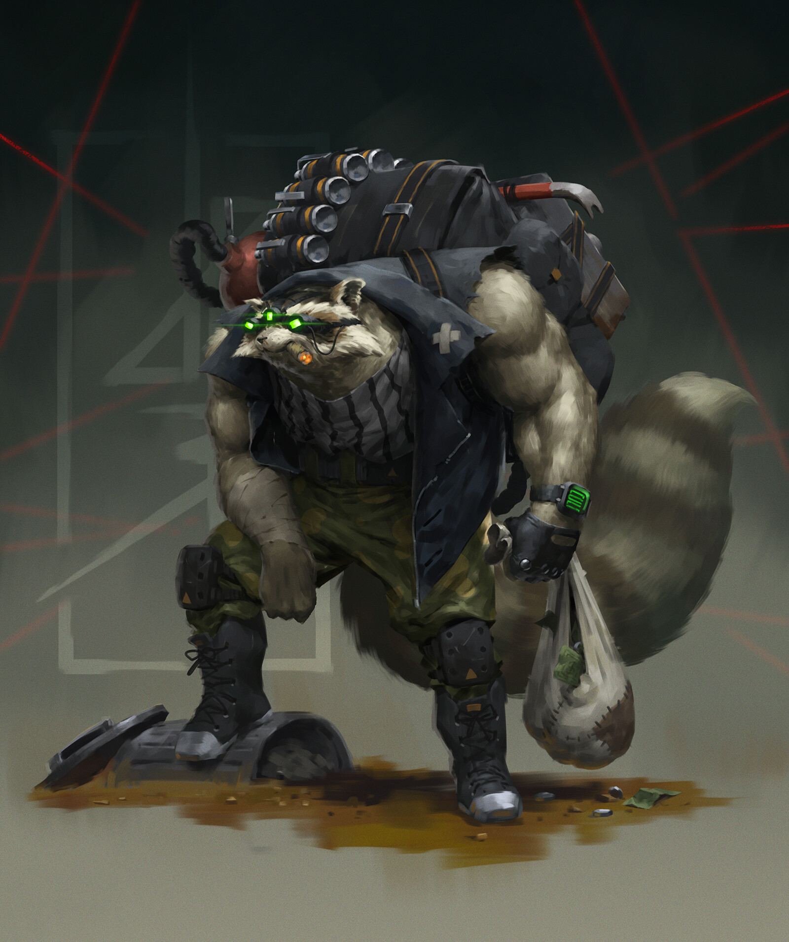 ArtStation - Burglar Raccoon