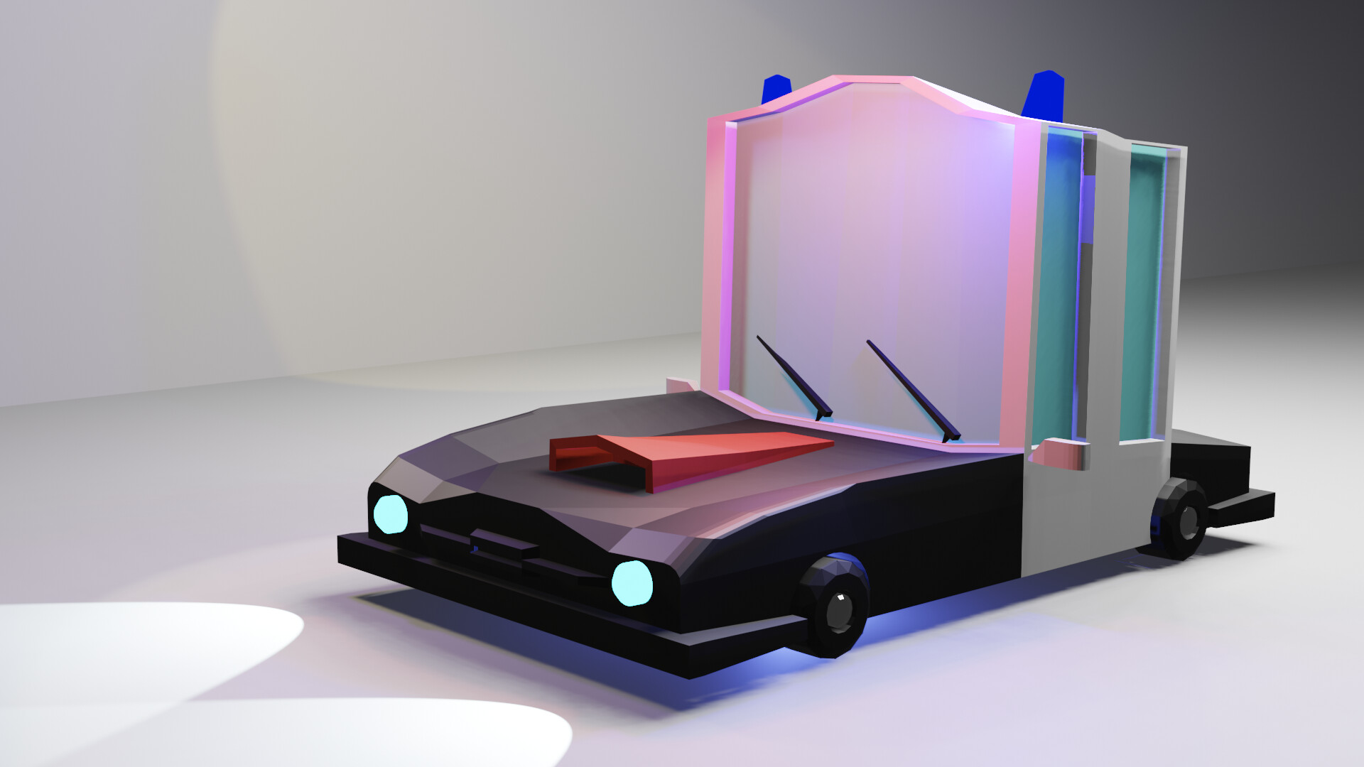 ArtStation - 7 Low Polly Vehicles