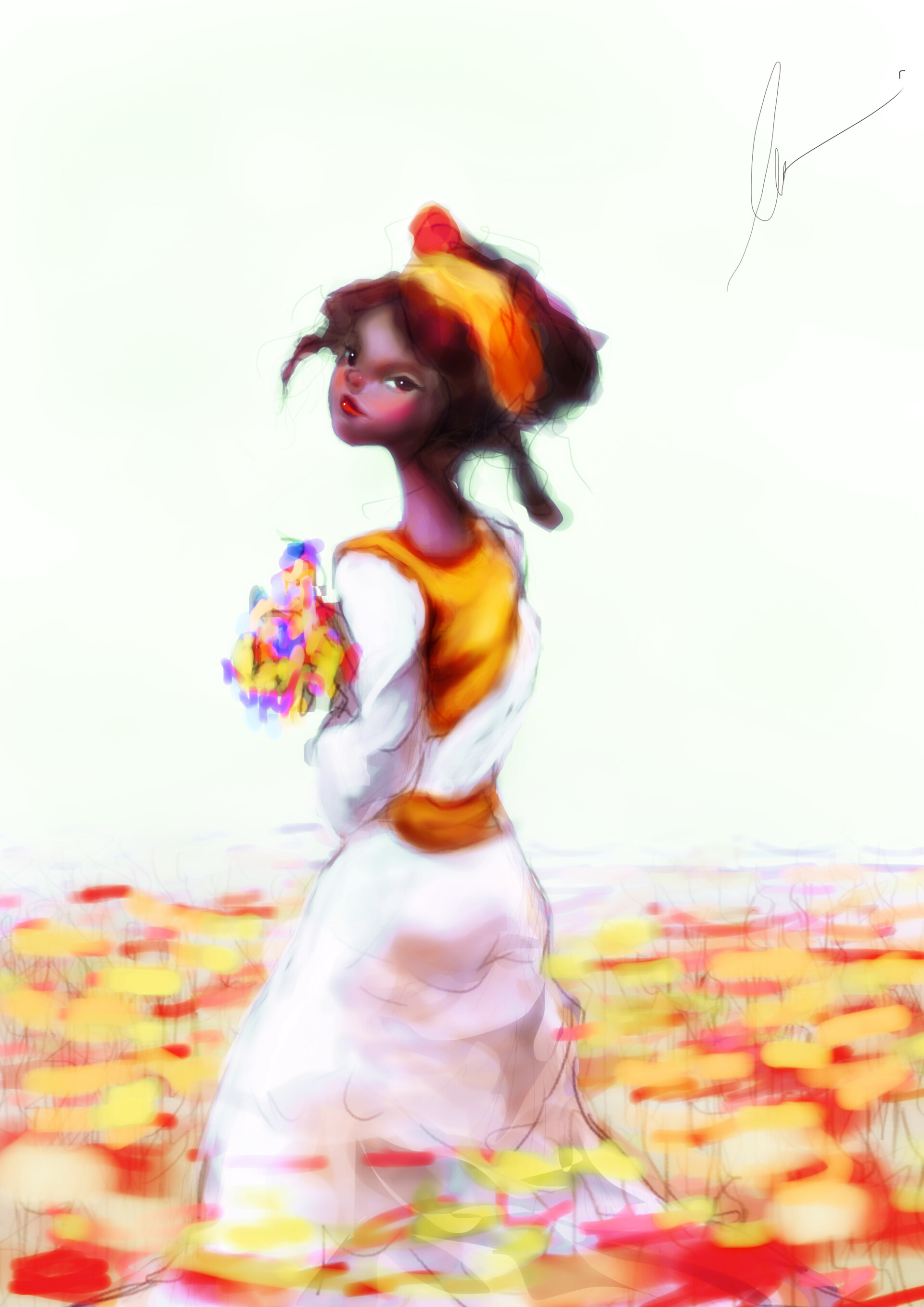 ArtStation - FLOWER GIRL