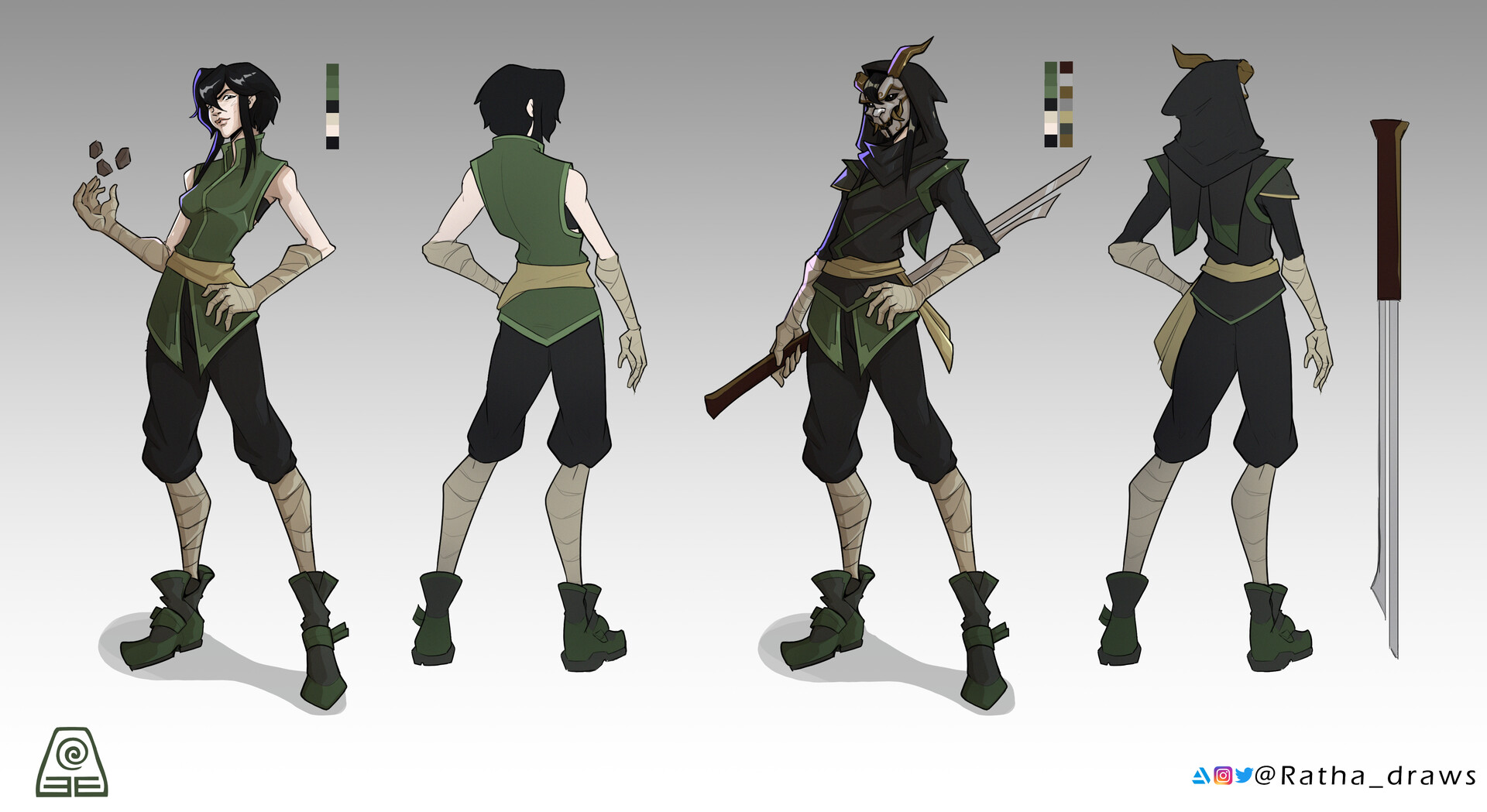 ArtStation - Qi Character design