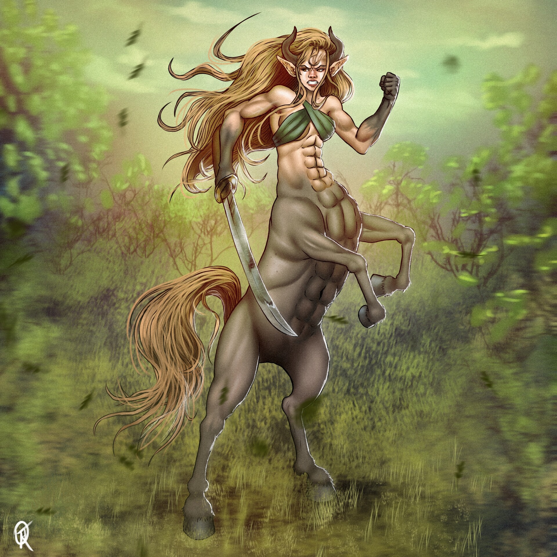 ArtStation - female centaur OC