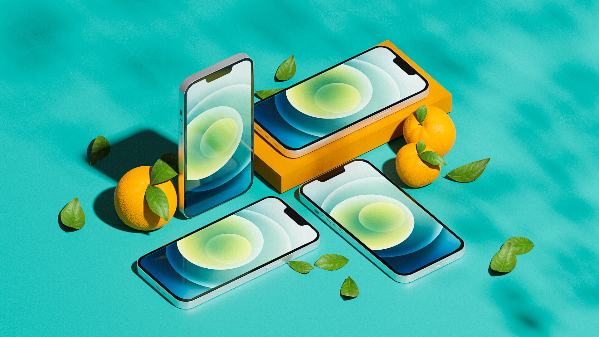 ArtStation - 3d mock up for mobile interfaces