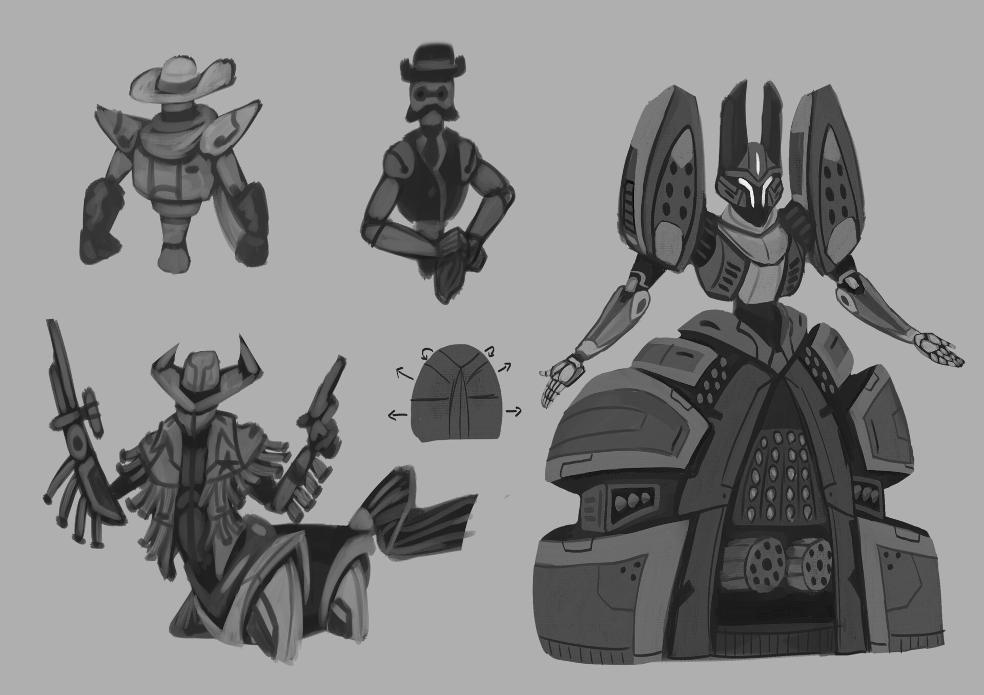 ArtStation - Guns V Robots Concept art