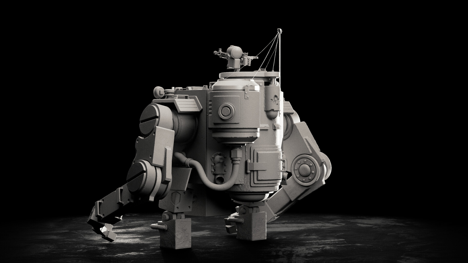 Jorge Formigós - Diesel punk mech