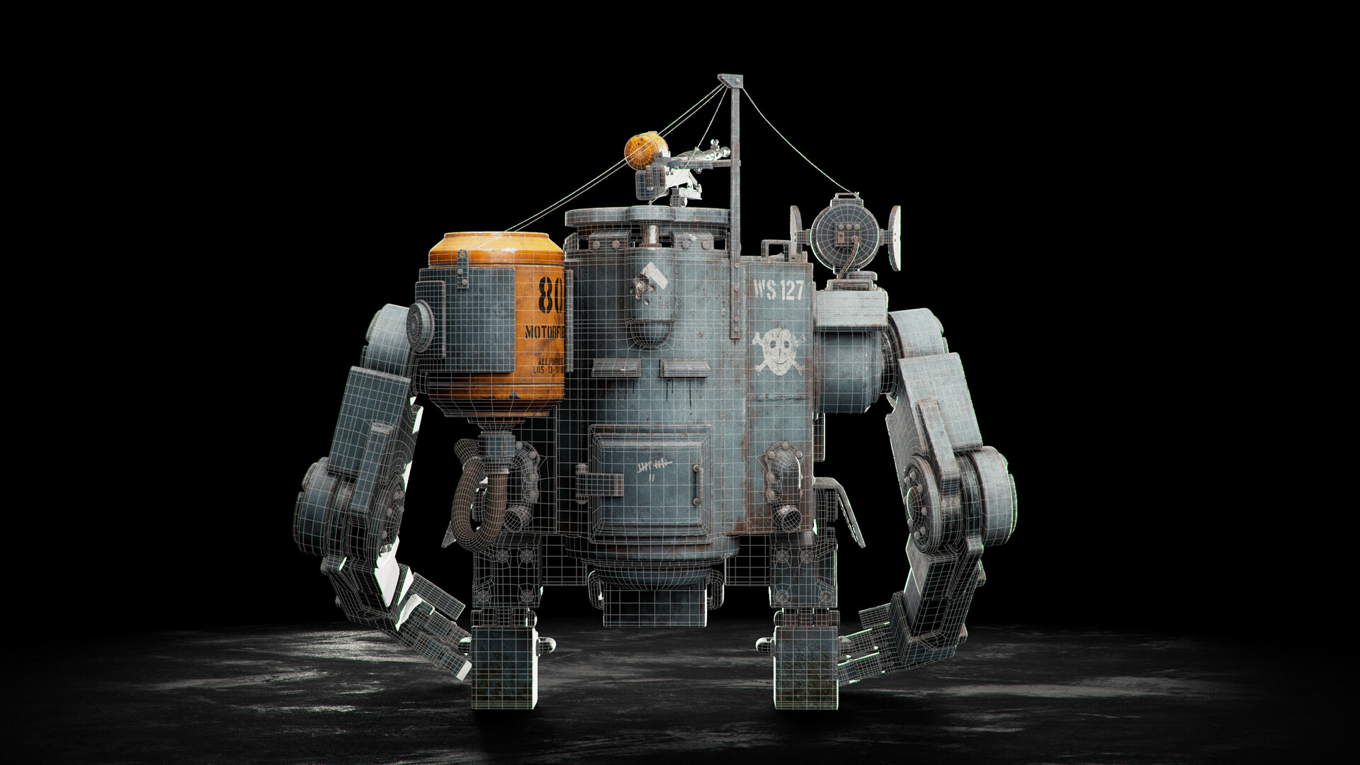 Jorge Formigós - Diesel punk mech