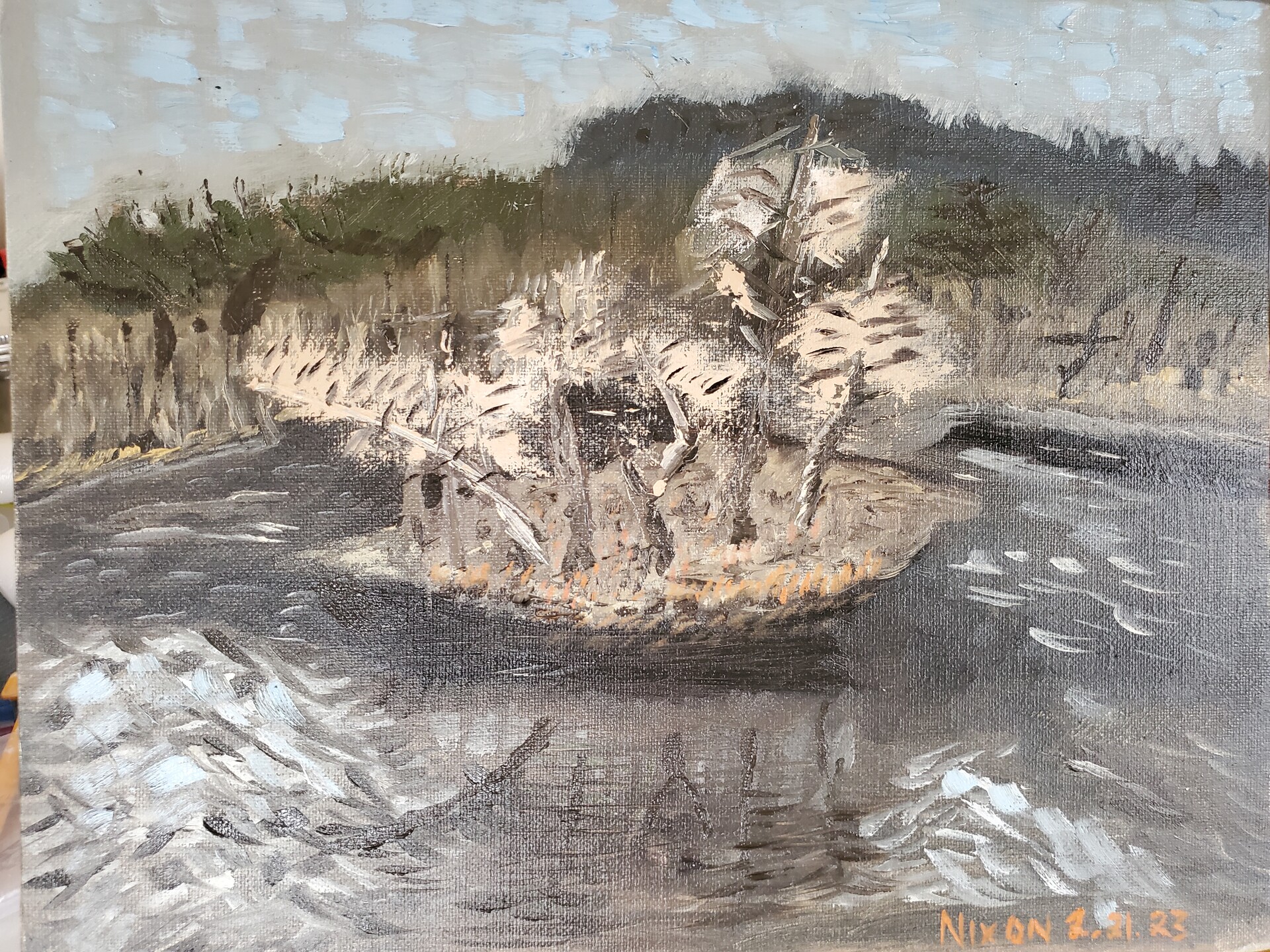 ArtStation - Kestrel Land Trust Plein Air Painting