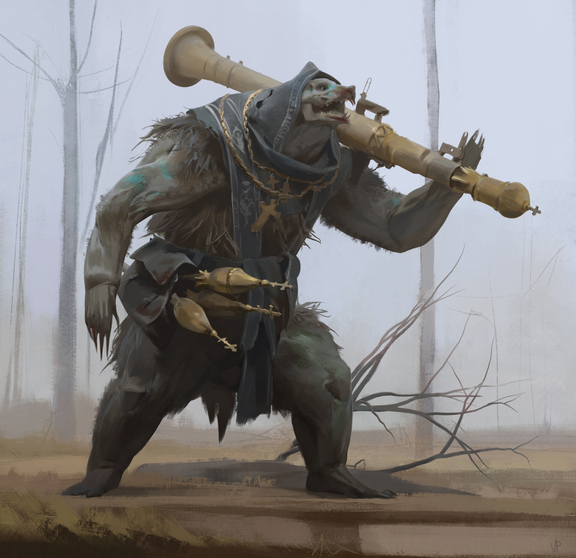 ArtStation - monk bear