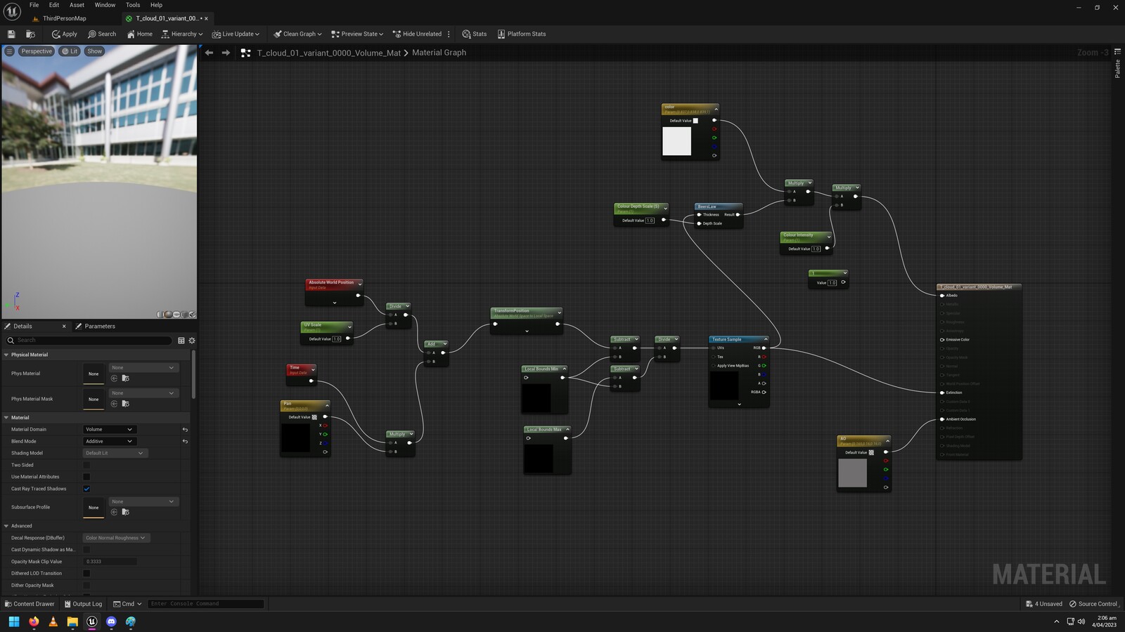 Damien Ramirez (CG) - VDB To Volume Textures Cloud/Fog (Study) UE5