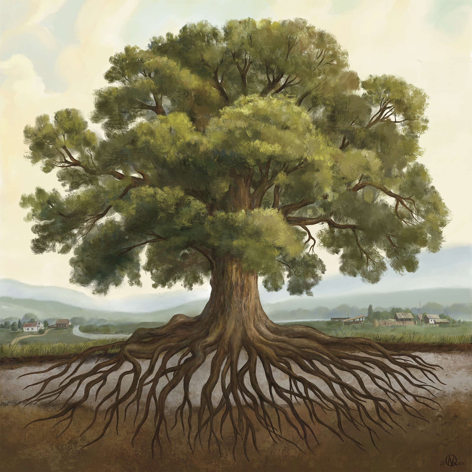 ArtStation - Oak. Family tree