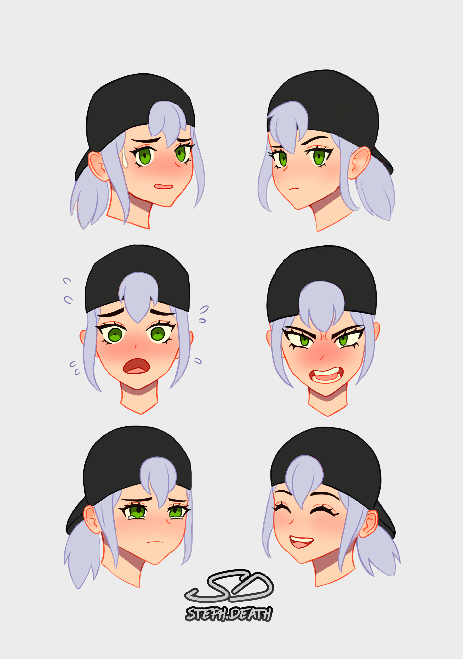 ArtStation - Anime Gym Girl Expressions