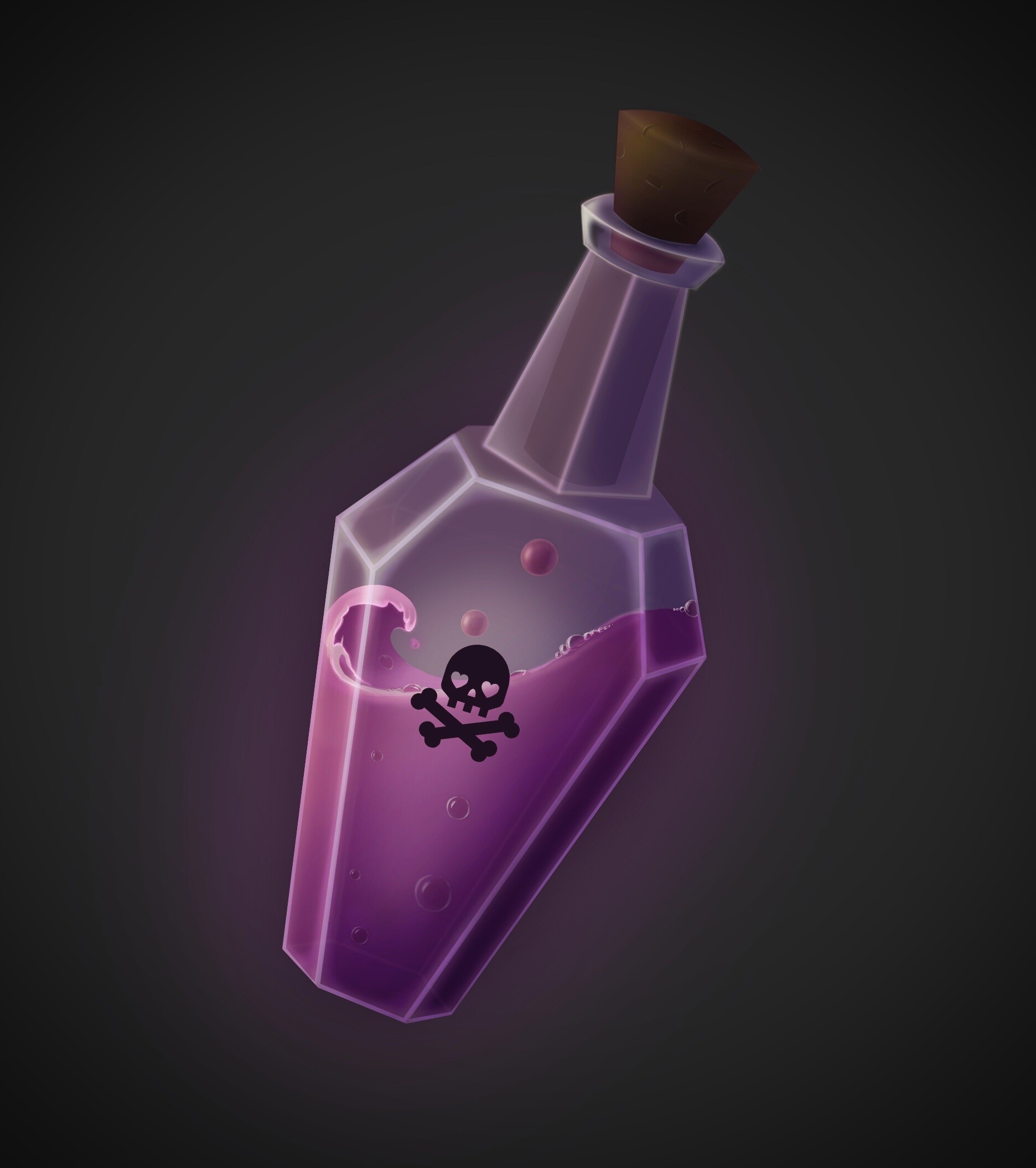 ArtStation - Poison bottle