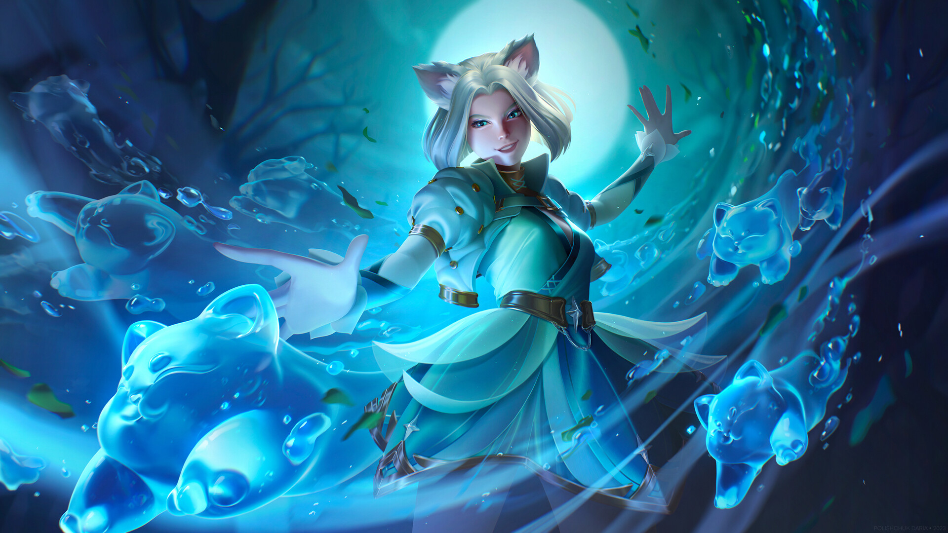 ArtStation - Moonlight meowing - Splash Art