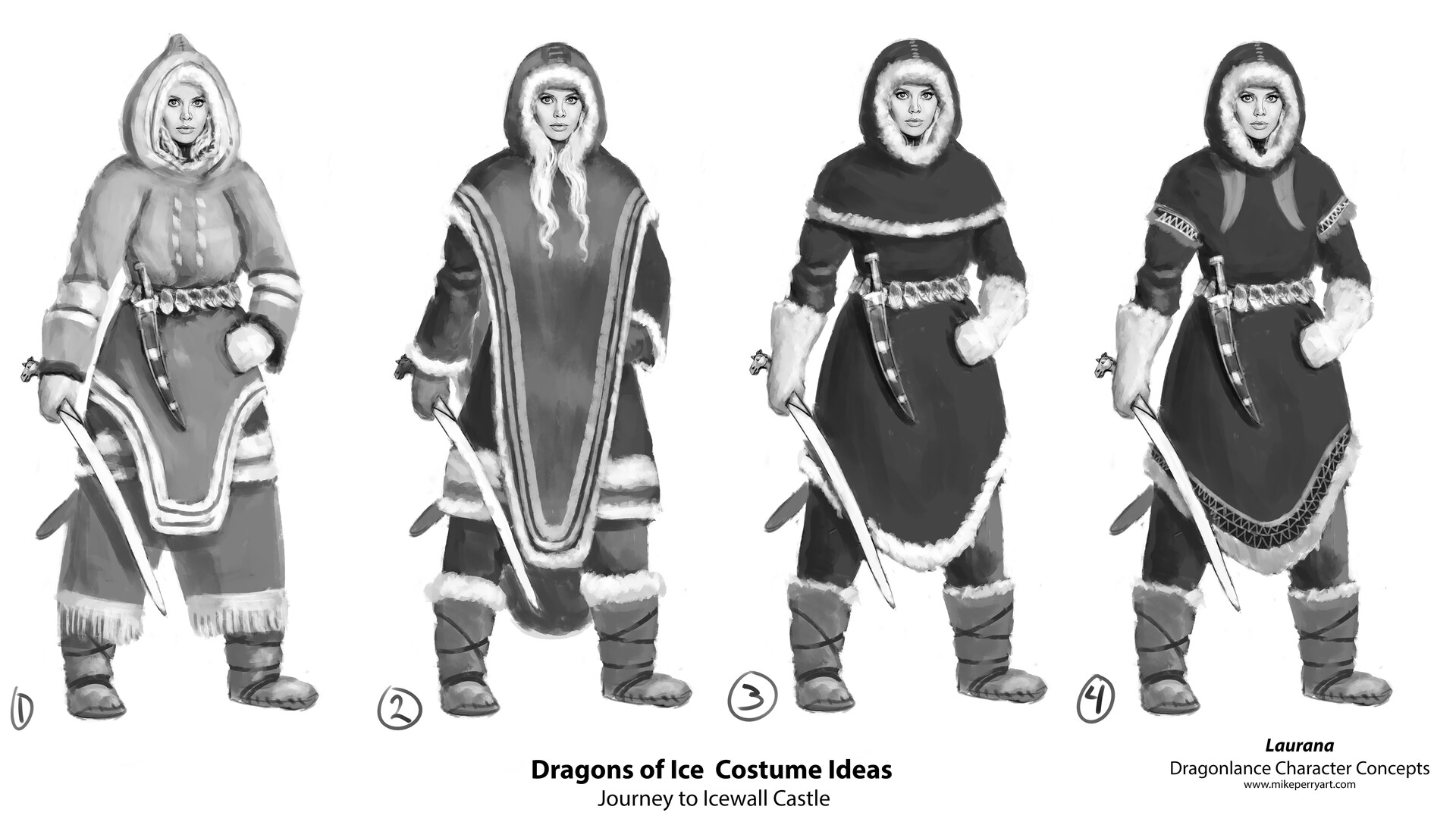 mike perry art.com - Laurana Kanann, Elven Princess and main Heroine of ...