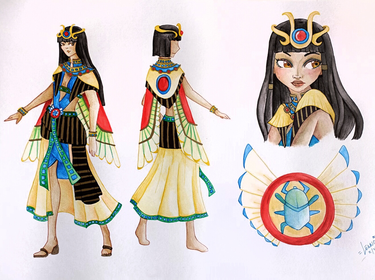 ArtStation - Goddess Isis Design