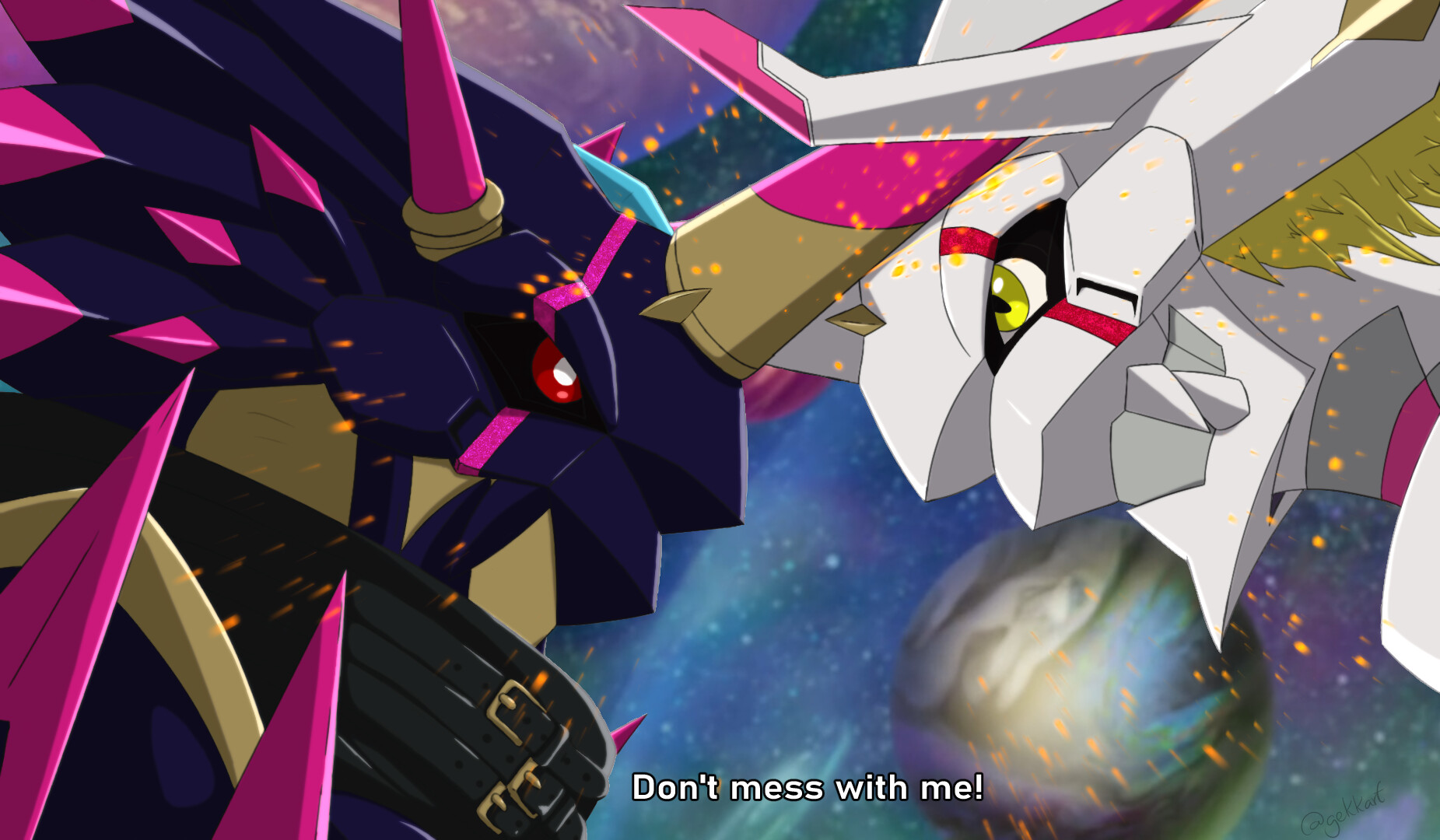 ArtStation - Arcturusmon vs Siriusmon