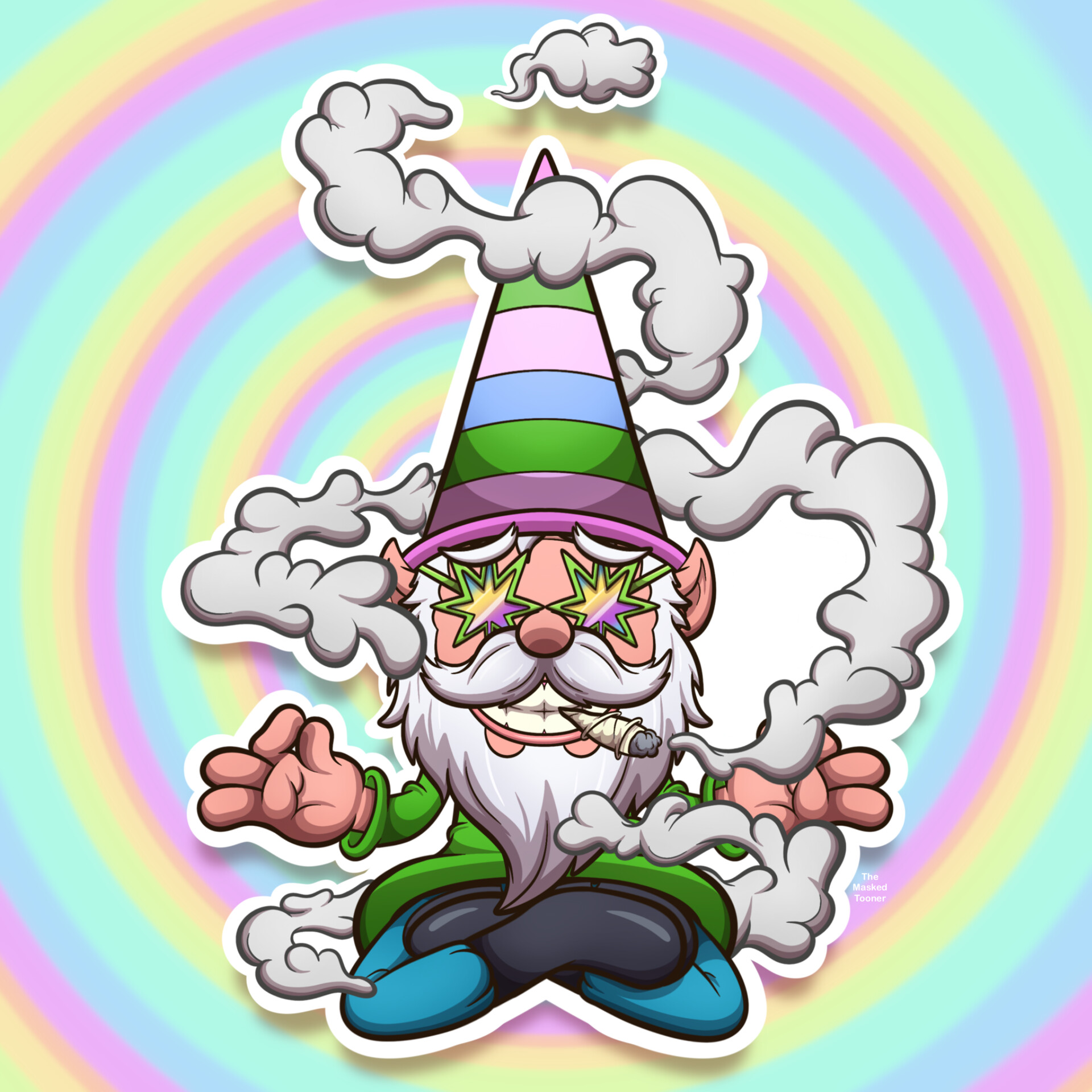 Rainbow Blunt Smoke