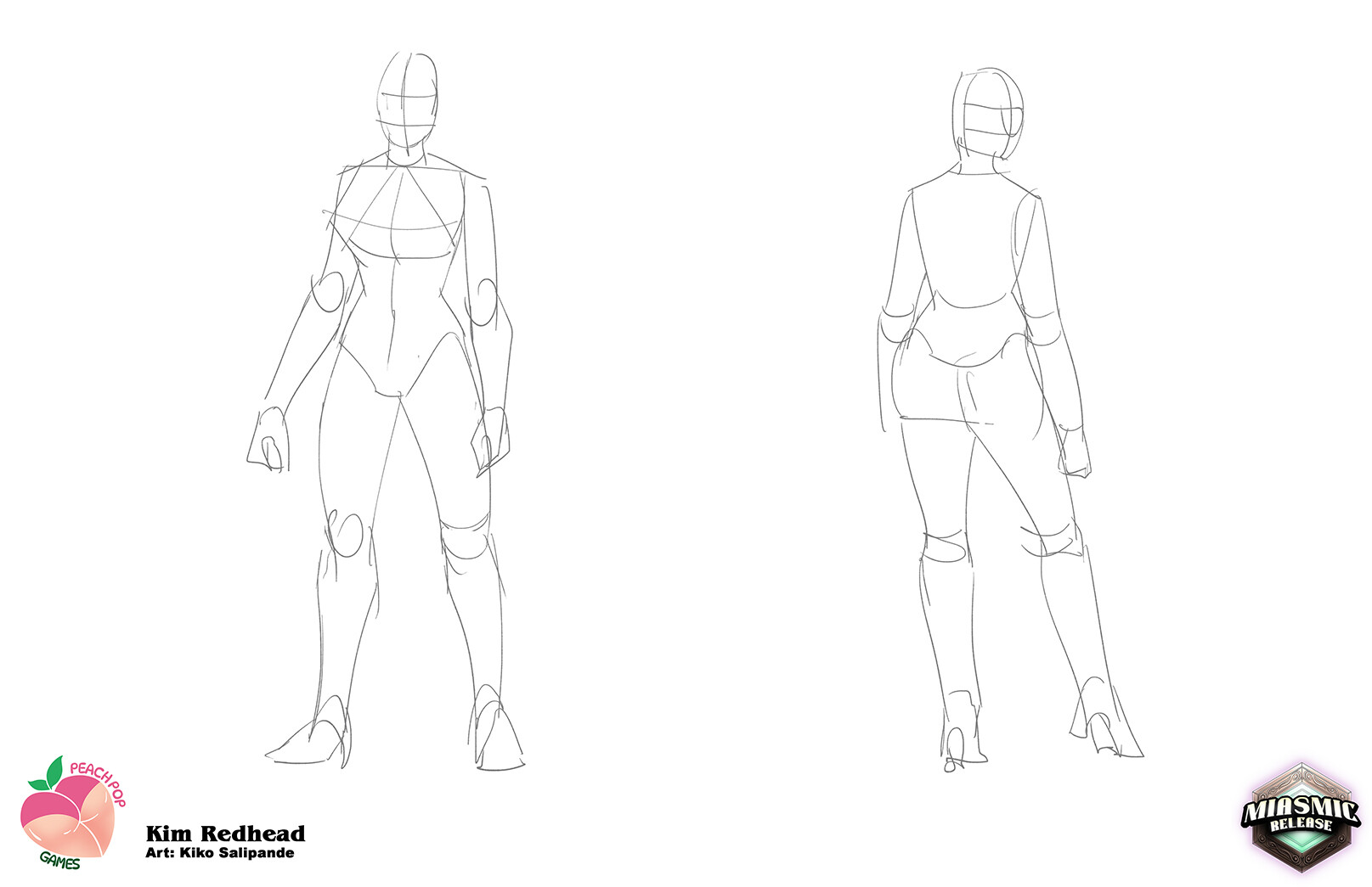 KIKO Salipande - Kim Redhead Character Design (Human Form) 2022