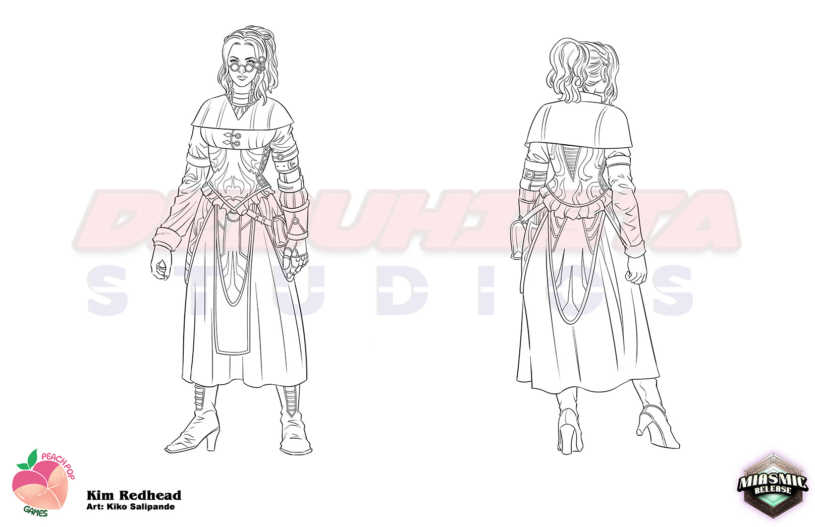 KIKO Salipande - Kim Redhead Character Design (Human Form) 2022