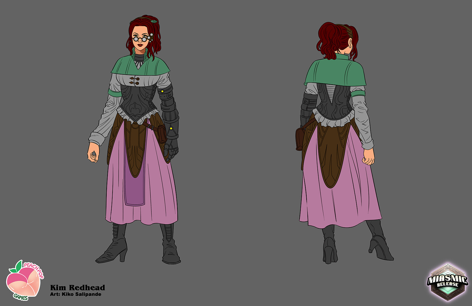 KIKO Salipande - Kim Redhead Character Design (Human Form) 2022
