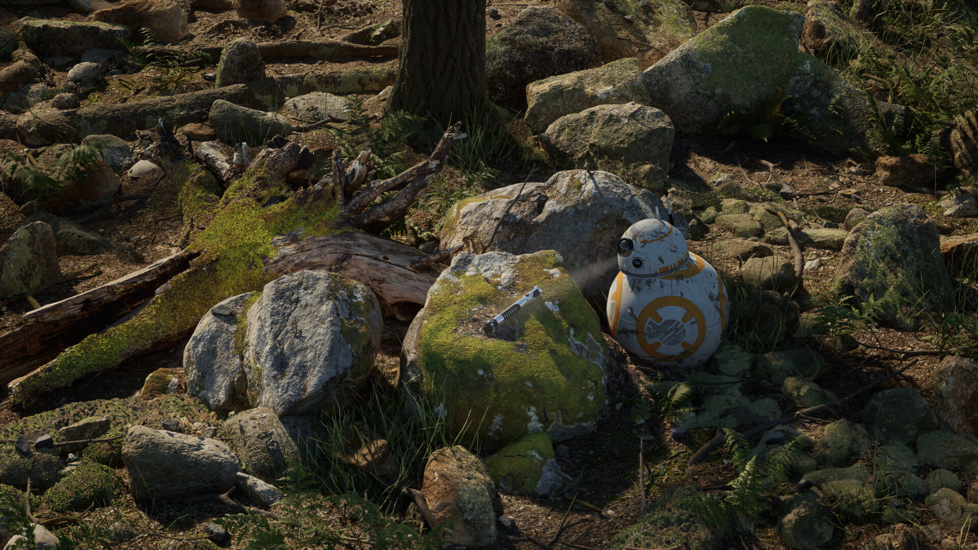 ArtStation - BB-8 in the wood