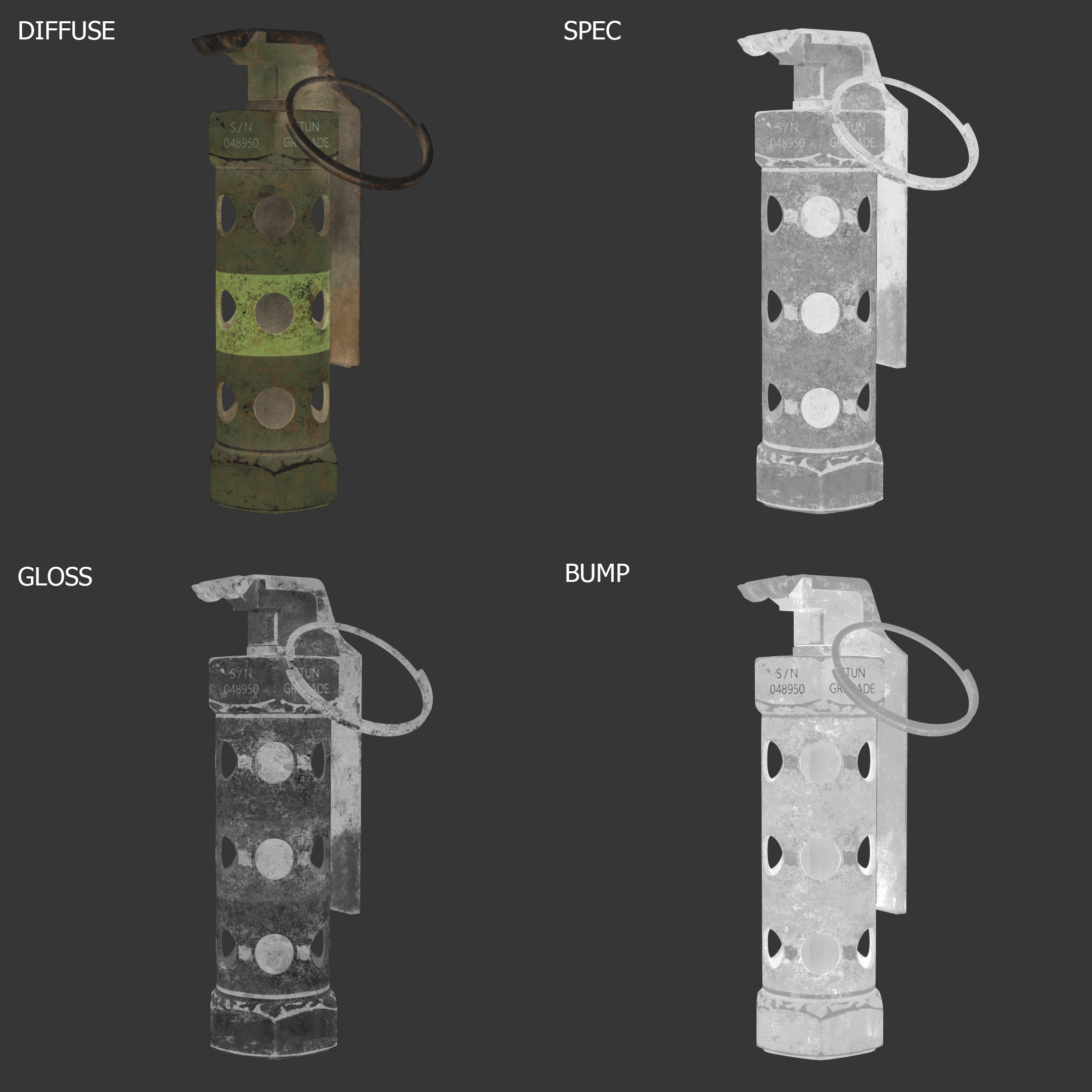 Rodrigo Ortega - Grenade Texturing Practice