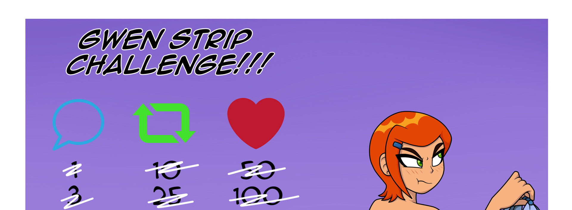 ArtStation - Gwen strip challenge 4