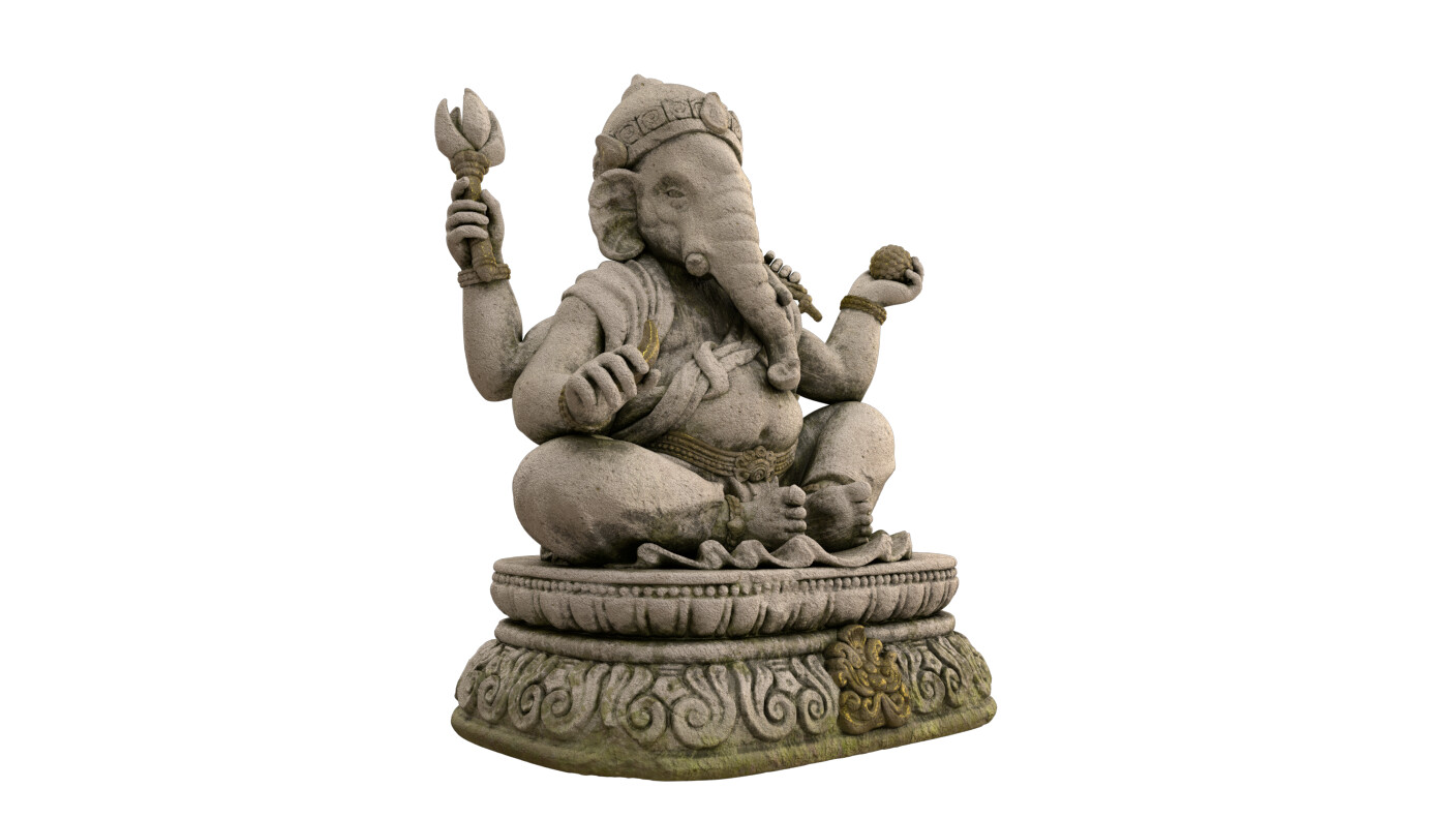 ArtStation - Texturing Ganesha statue