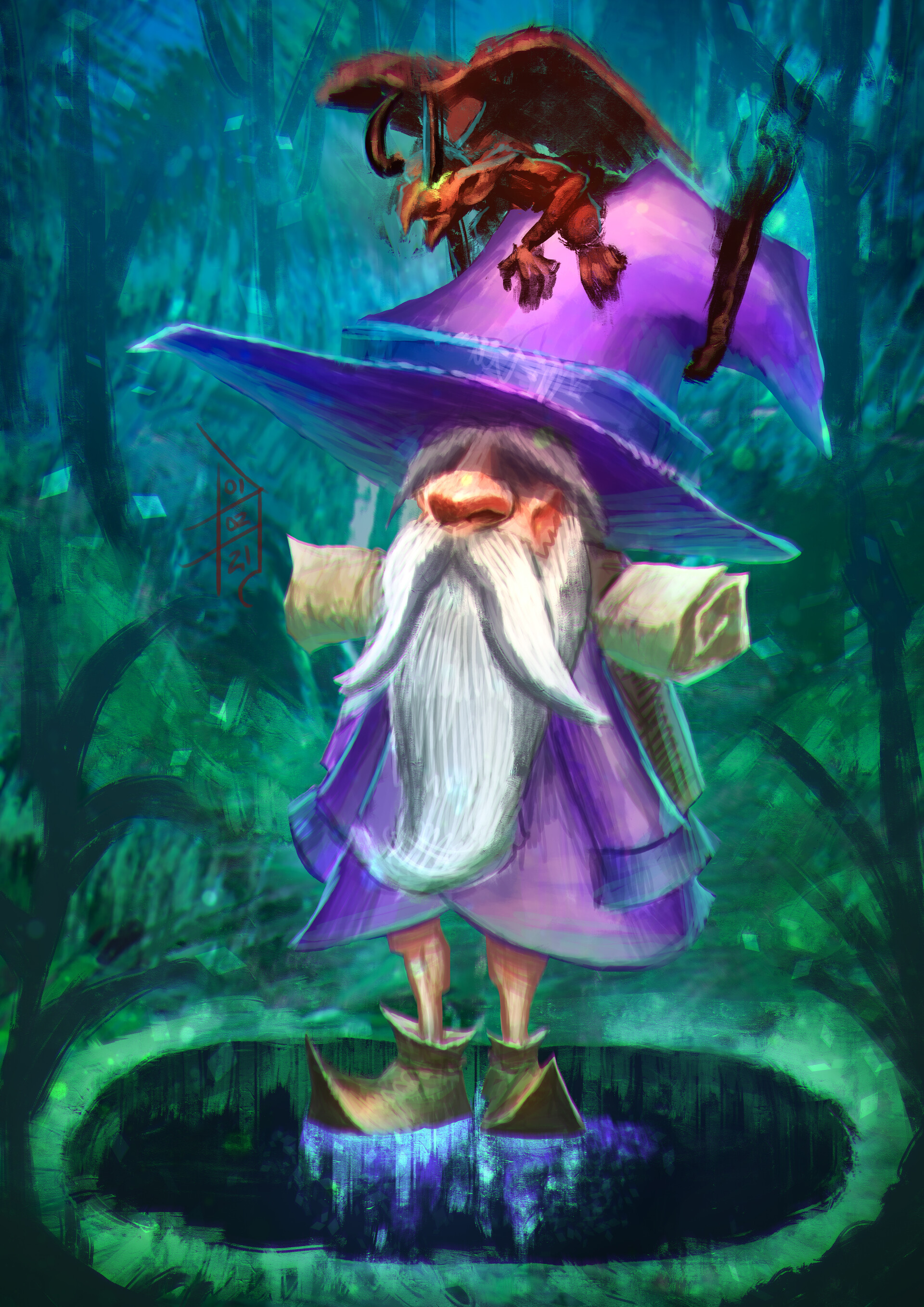 ArtStation - Holbert the hole wizard