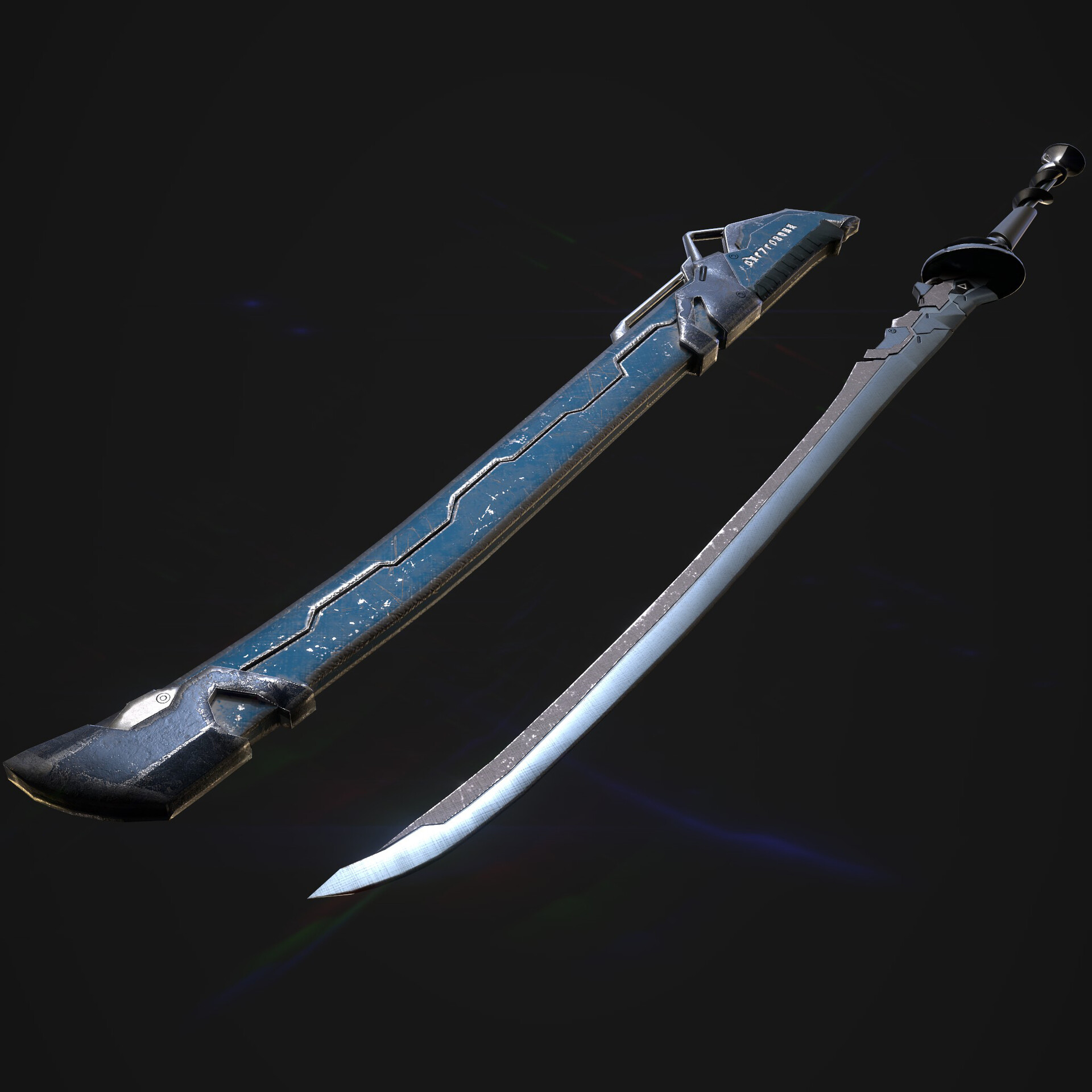 ArtStation - Sci-fi Sword Texture