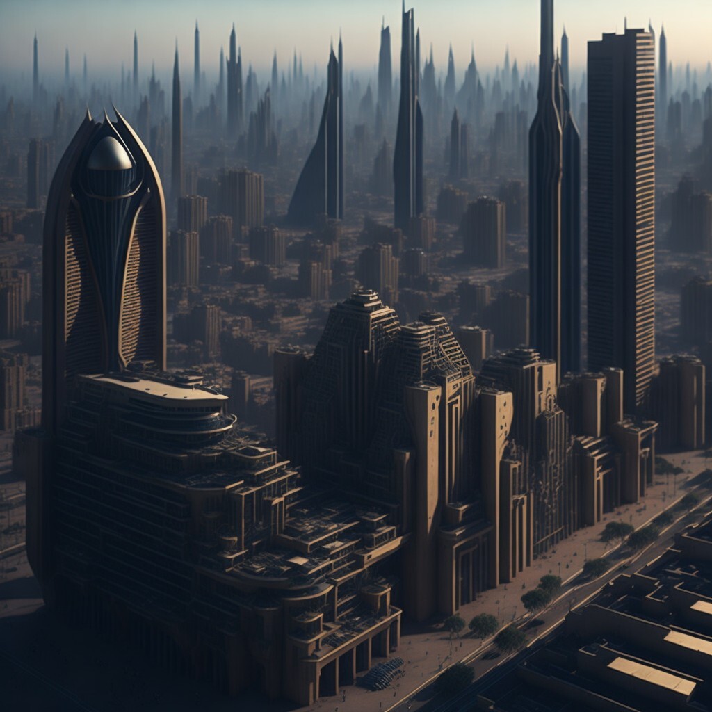 ArtStation - Futuristic city Cairo