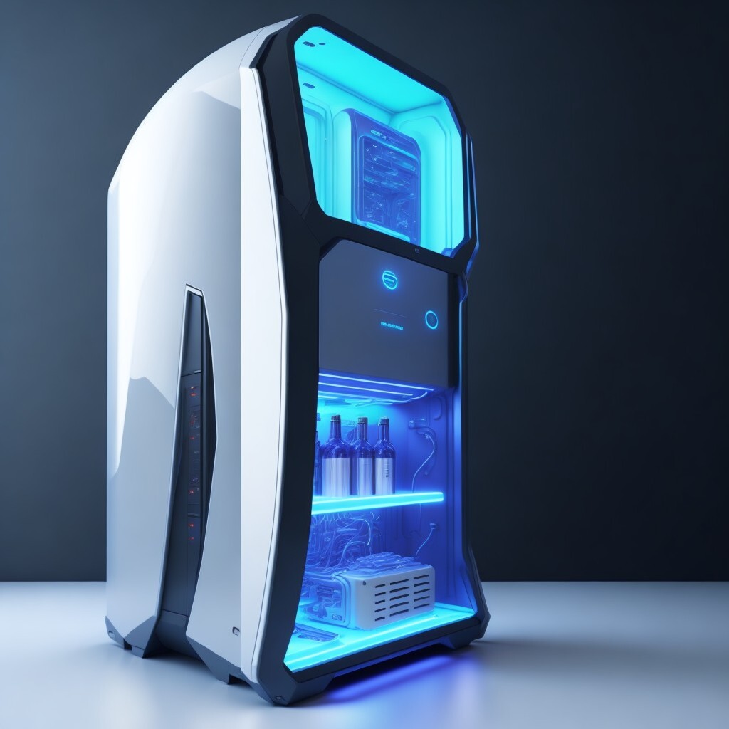 ArtStation - Futuristic fridge