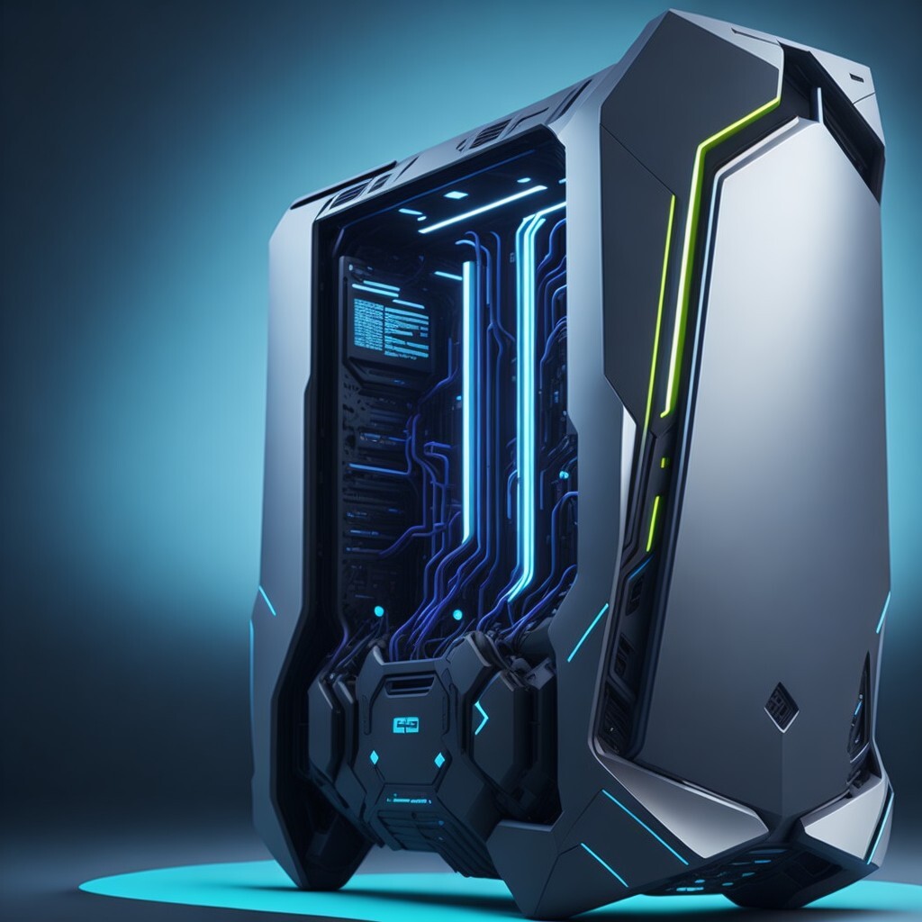 ArtStation - Futuristic PC system unit