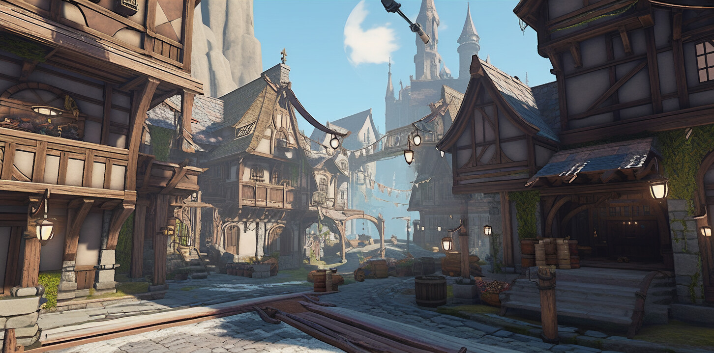 ArtStation - Medieval town