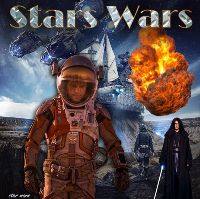 ArtStation - stars wars poster design