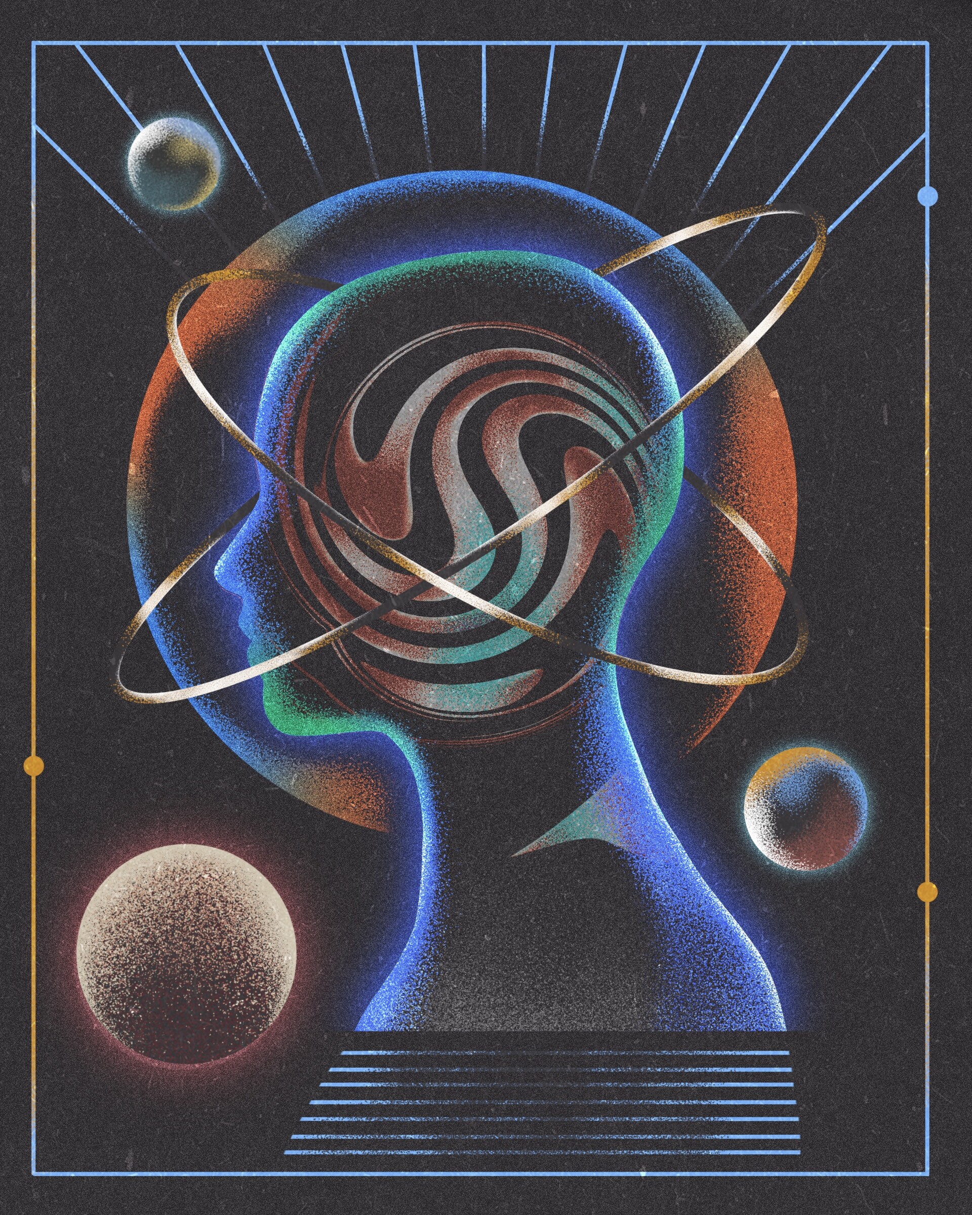 ArtStation - Retrofuturistic poster