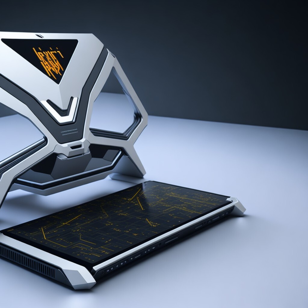 ArtStation - Speculative fiction futuristic laptop