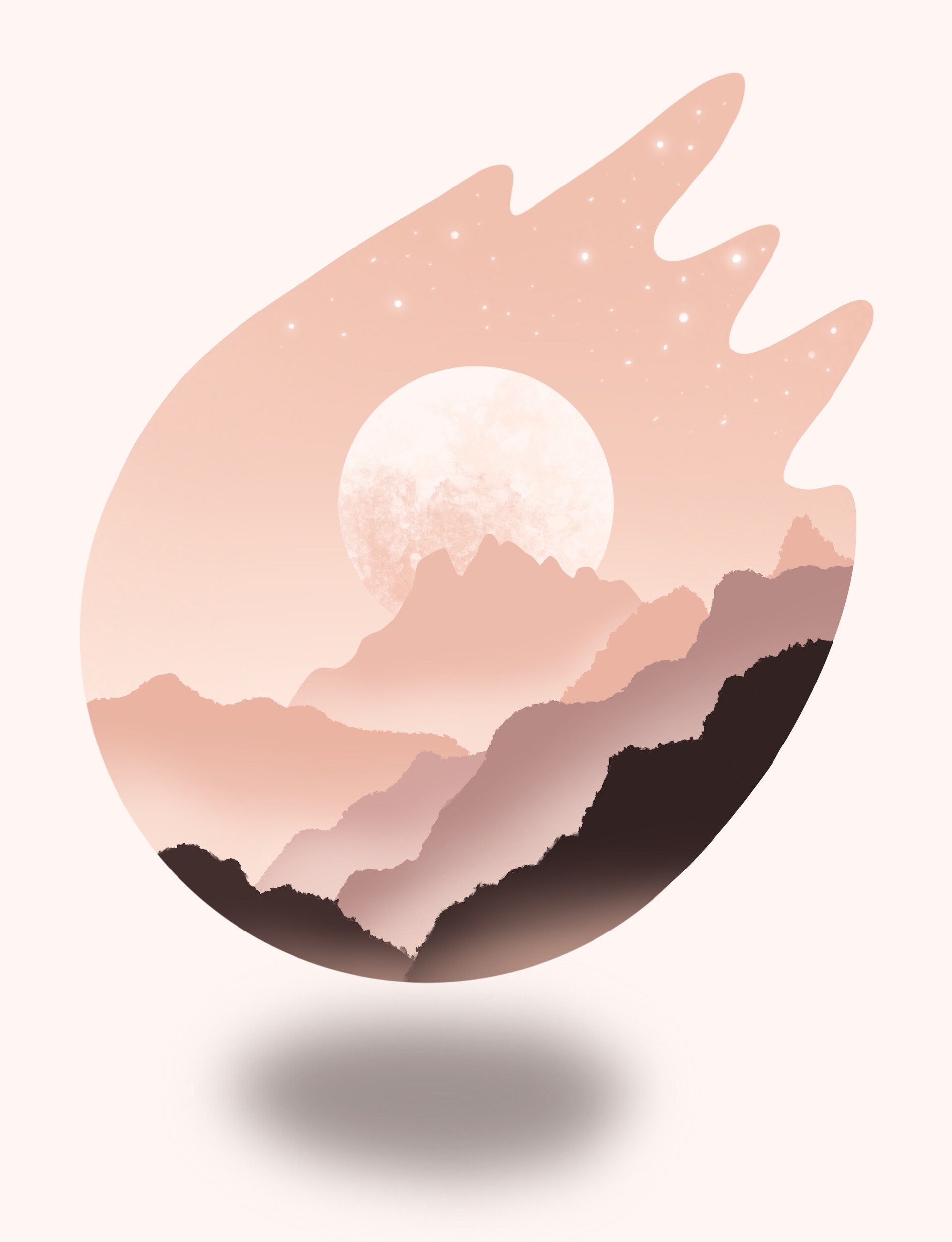 ArtStation - Moon landscape